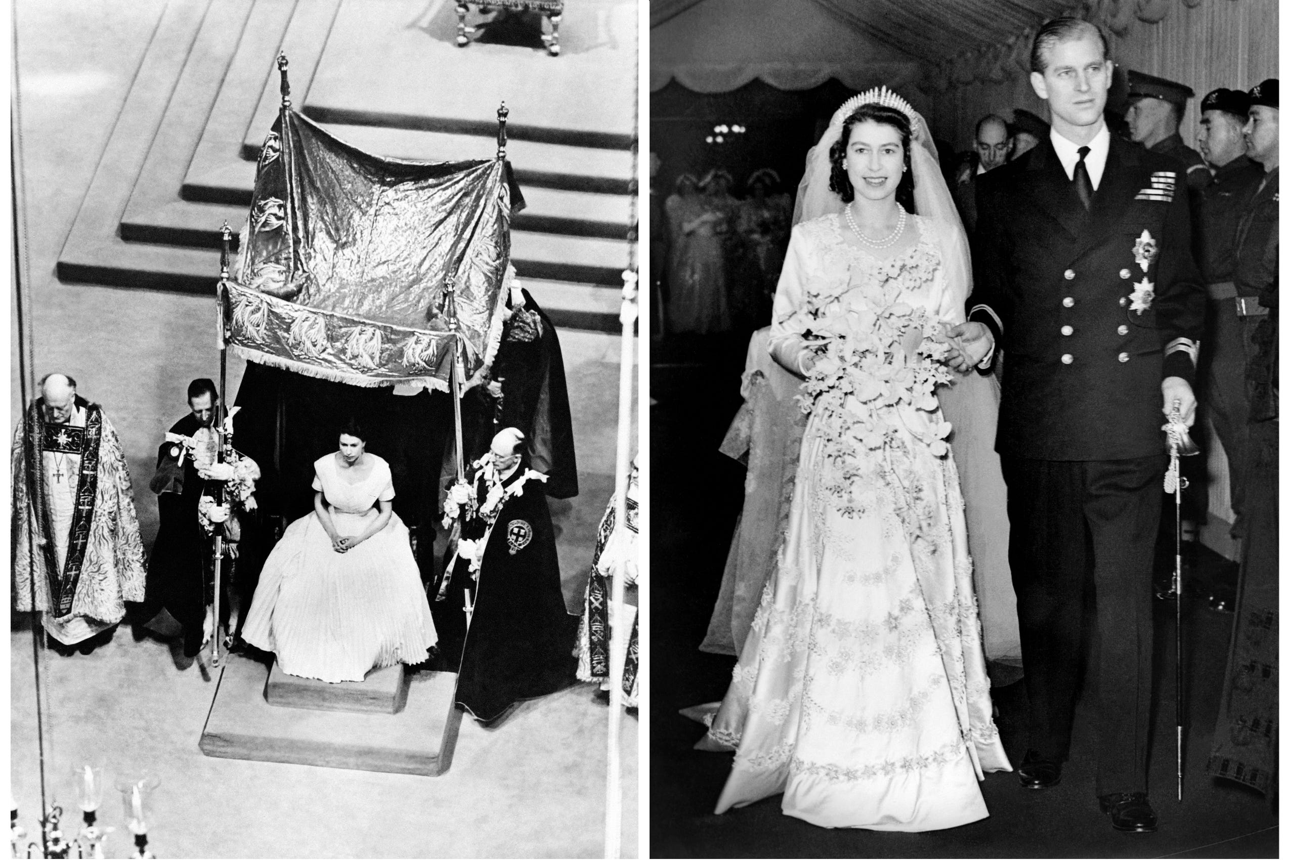 Photos of Queen Elizabeth II at Westminster Abbey: Coronation to death