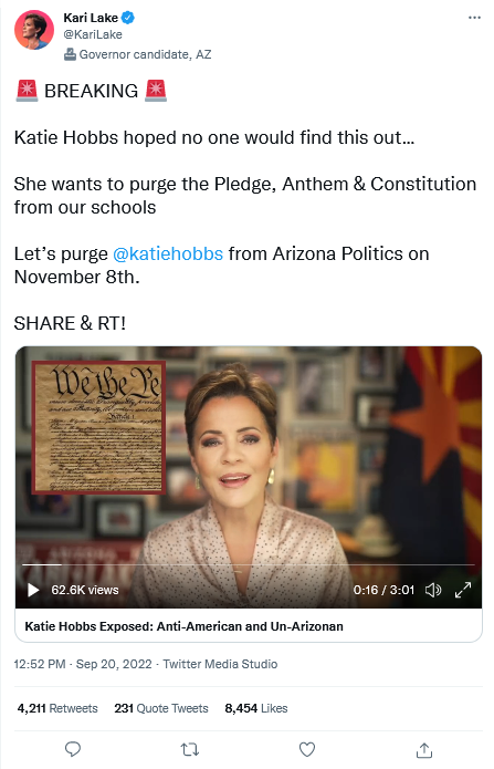 Kari Lake drops an embarrassing bombshell that blows up in her face