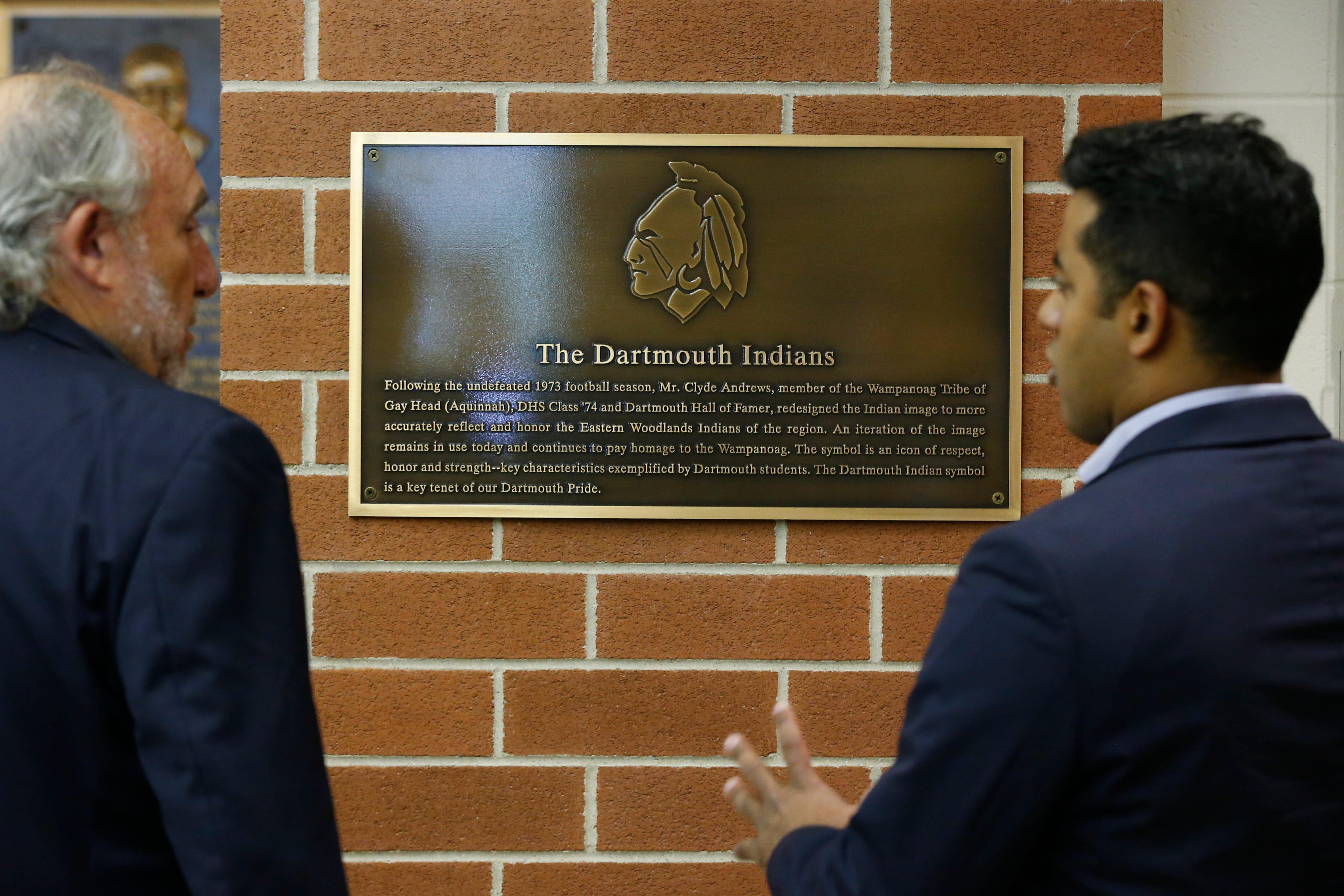 Plaque in honor of indigenous people unveiled at Dartmouth High School