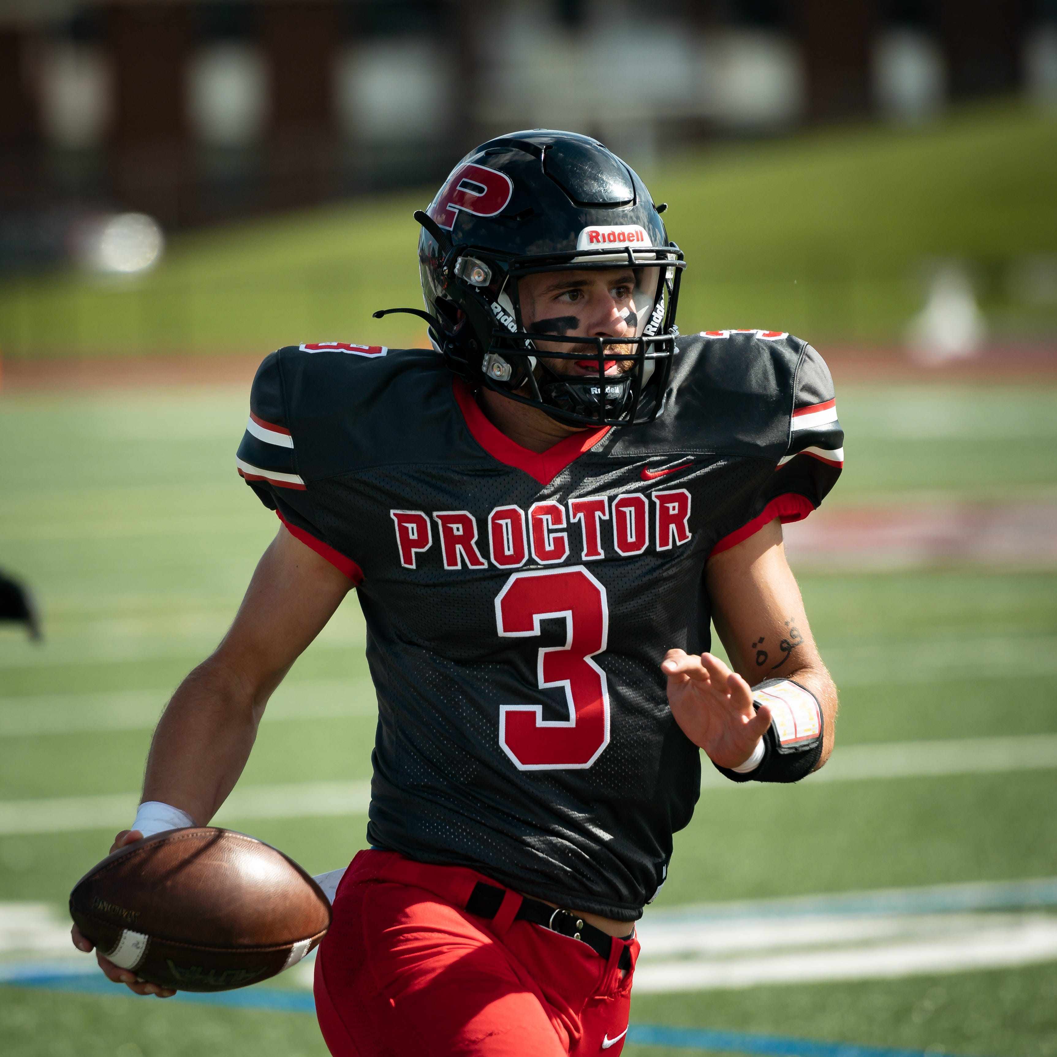Proctor QB Todd Abraham after 52-14 win over RFA.