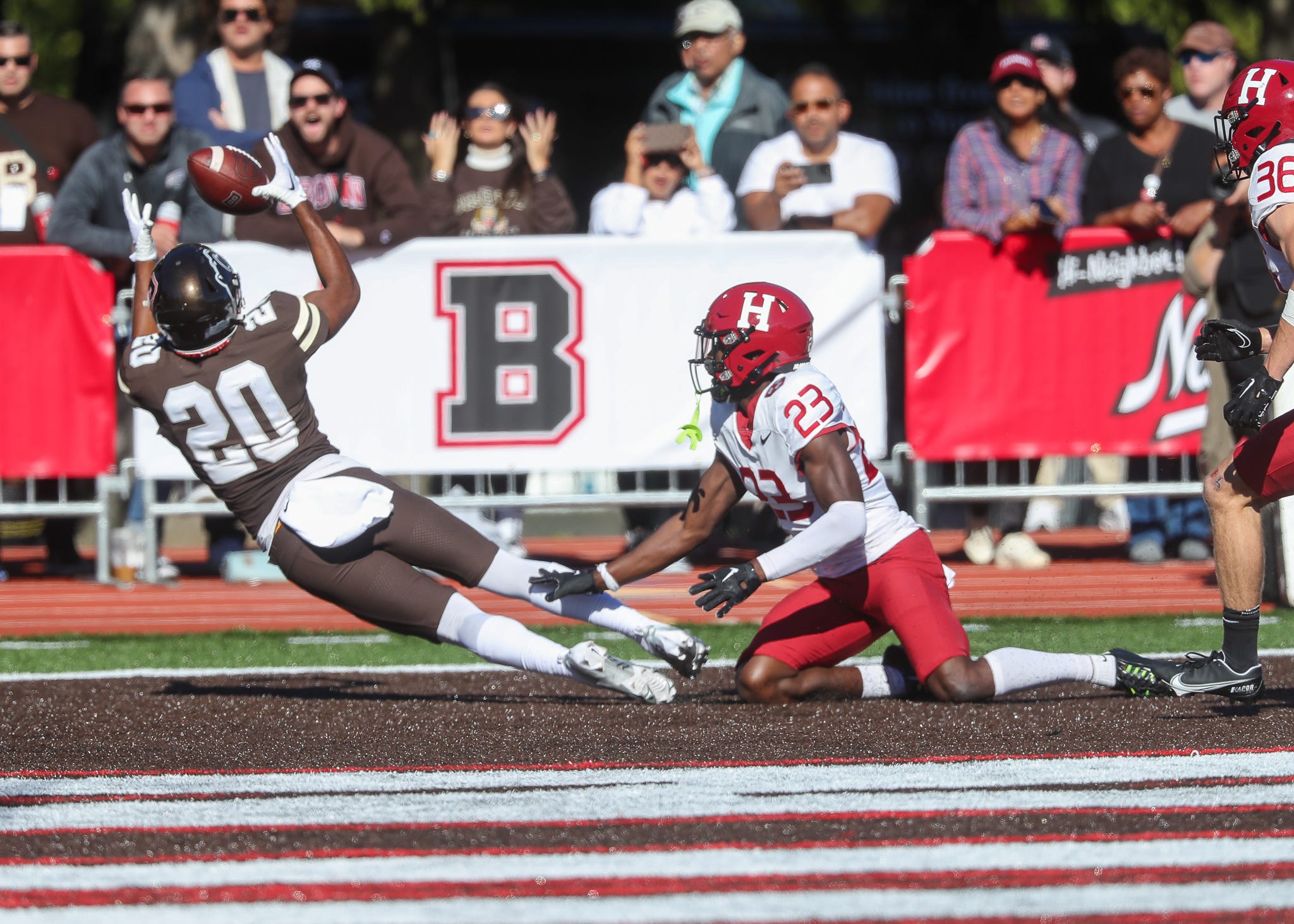 Brown University falls to Harvard in Ivy League football opening game
