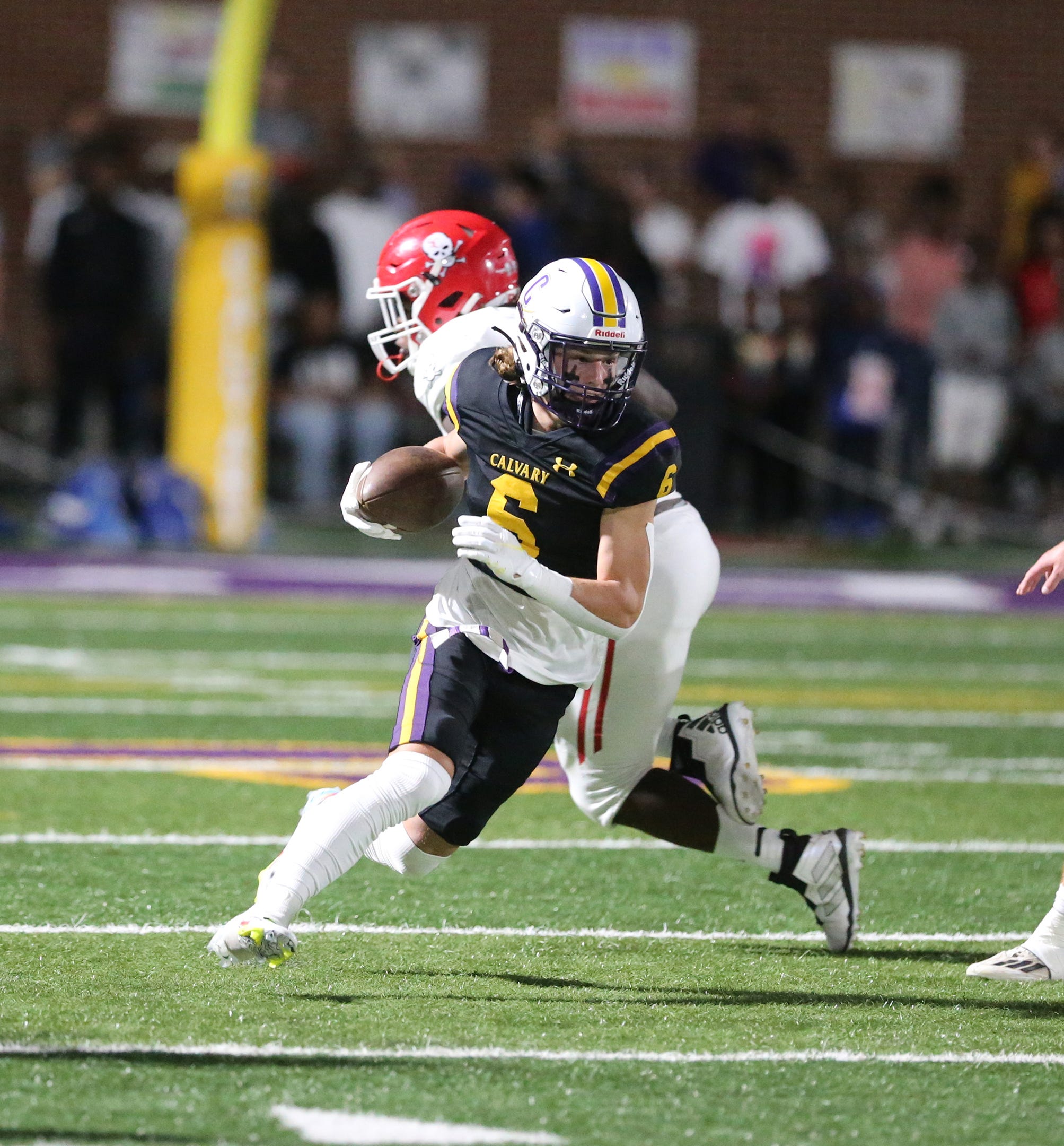 Caden Arnold of Calvary is the Savannah football player of the week