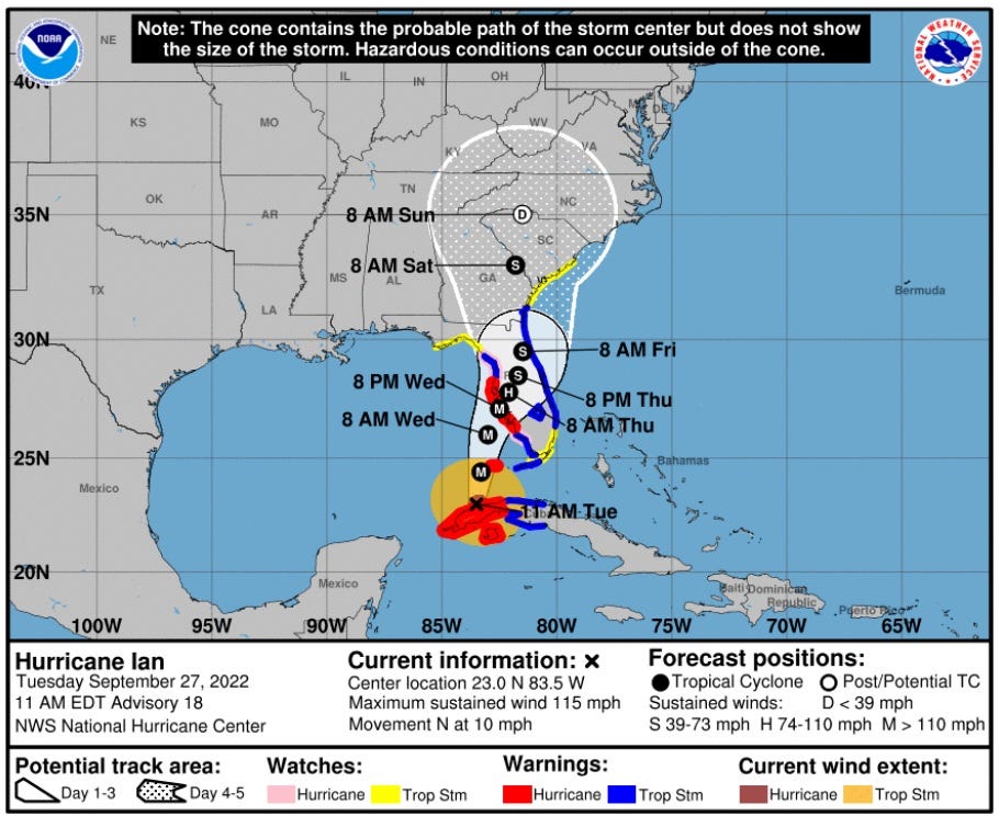 Hendersonville officials expecting flooding as outer bands of Ian loom