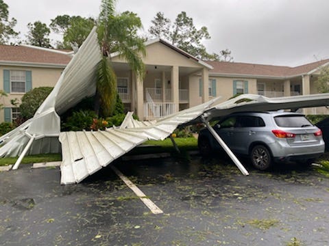 Hurricane Ian damage across Naples, Florida
