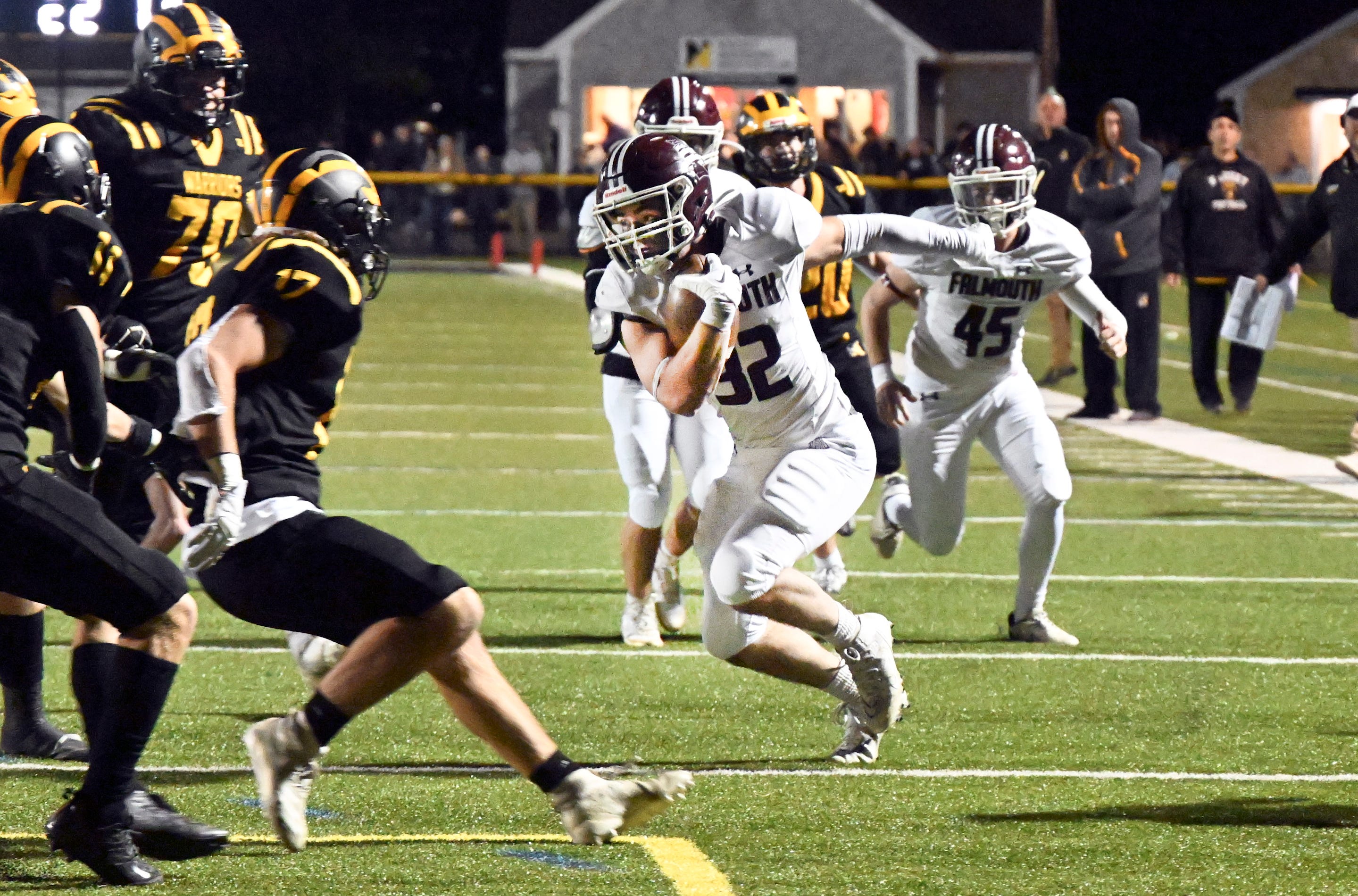Falmouth High football defeats Sandwich for league title
