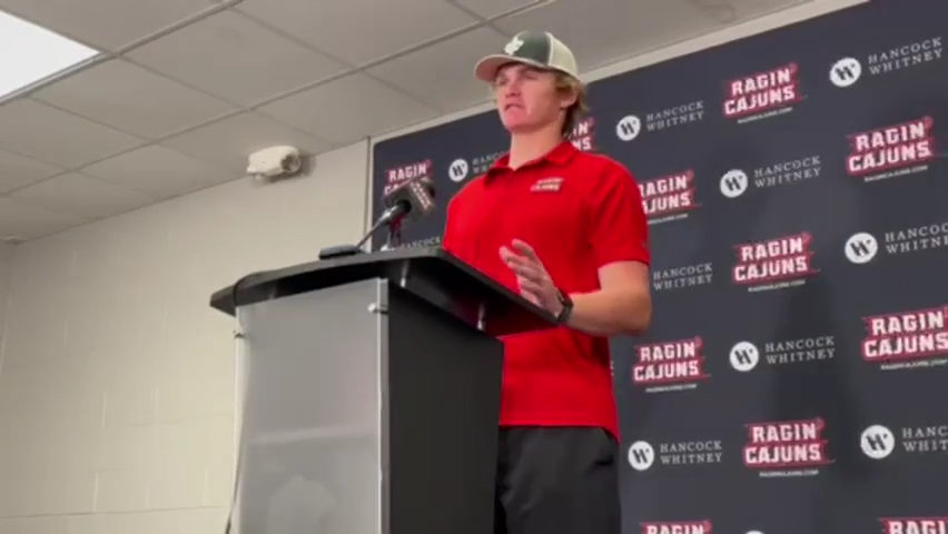 Louisiana quarterback Ben Wooldridge on his play vs. South Alabama