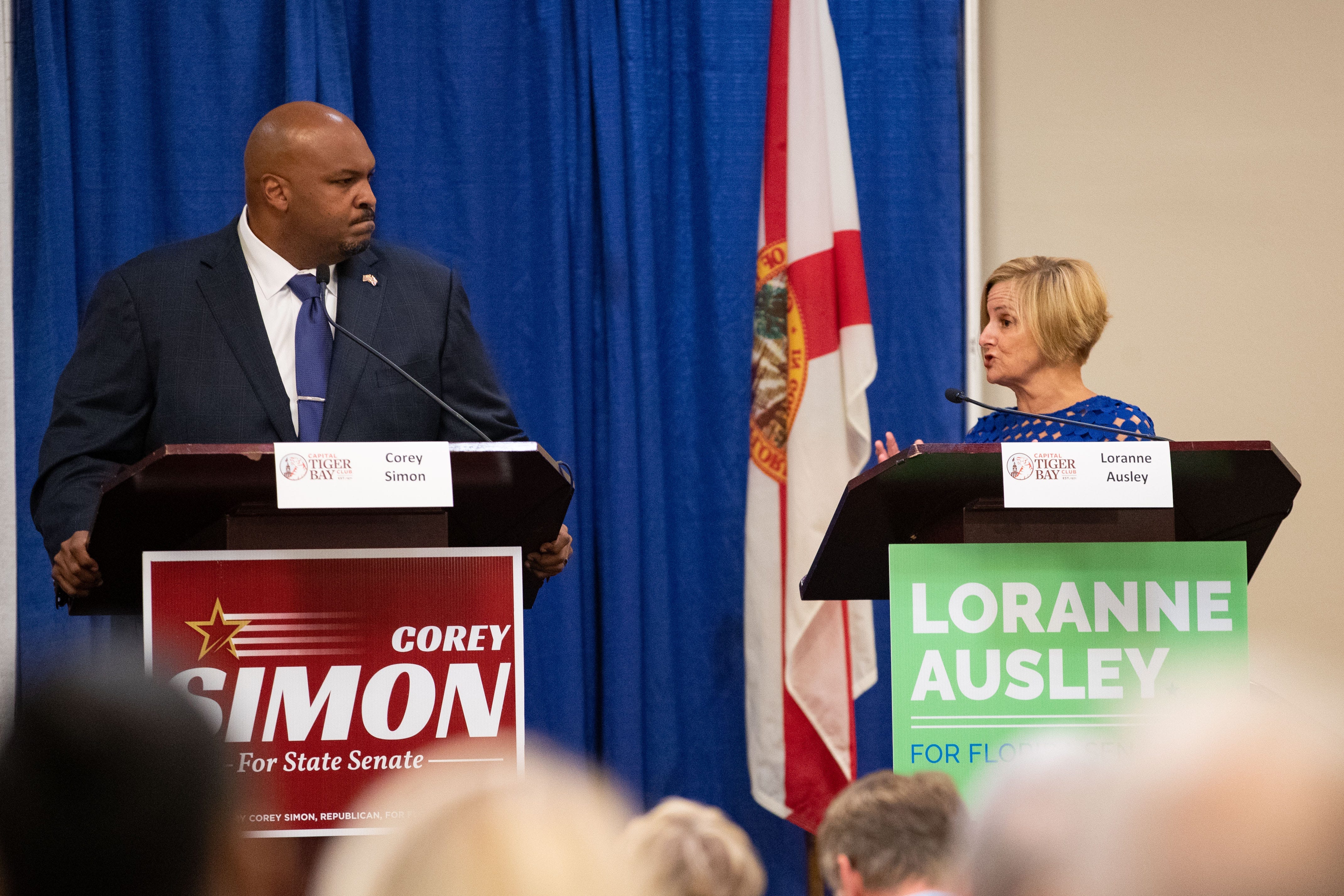 Loranne Ausley, Corey Simon debate in Florida state Senate race
