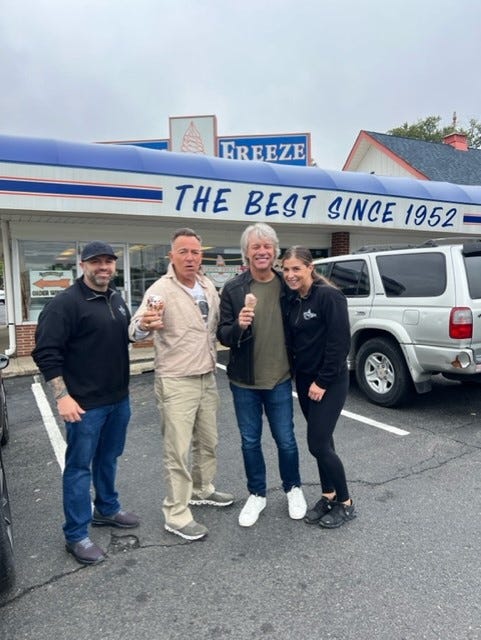 Bruce Springsteen, Jon Bon Jovi hit up Jersey Freeze in Freehold