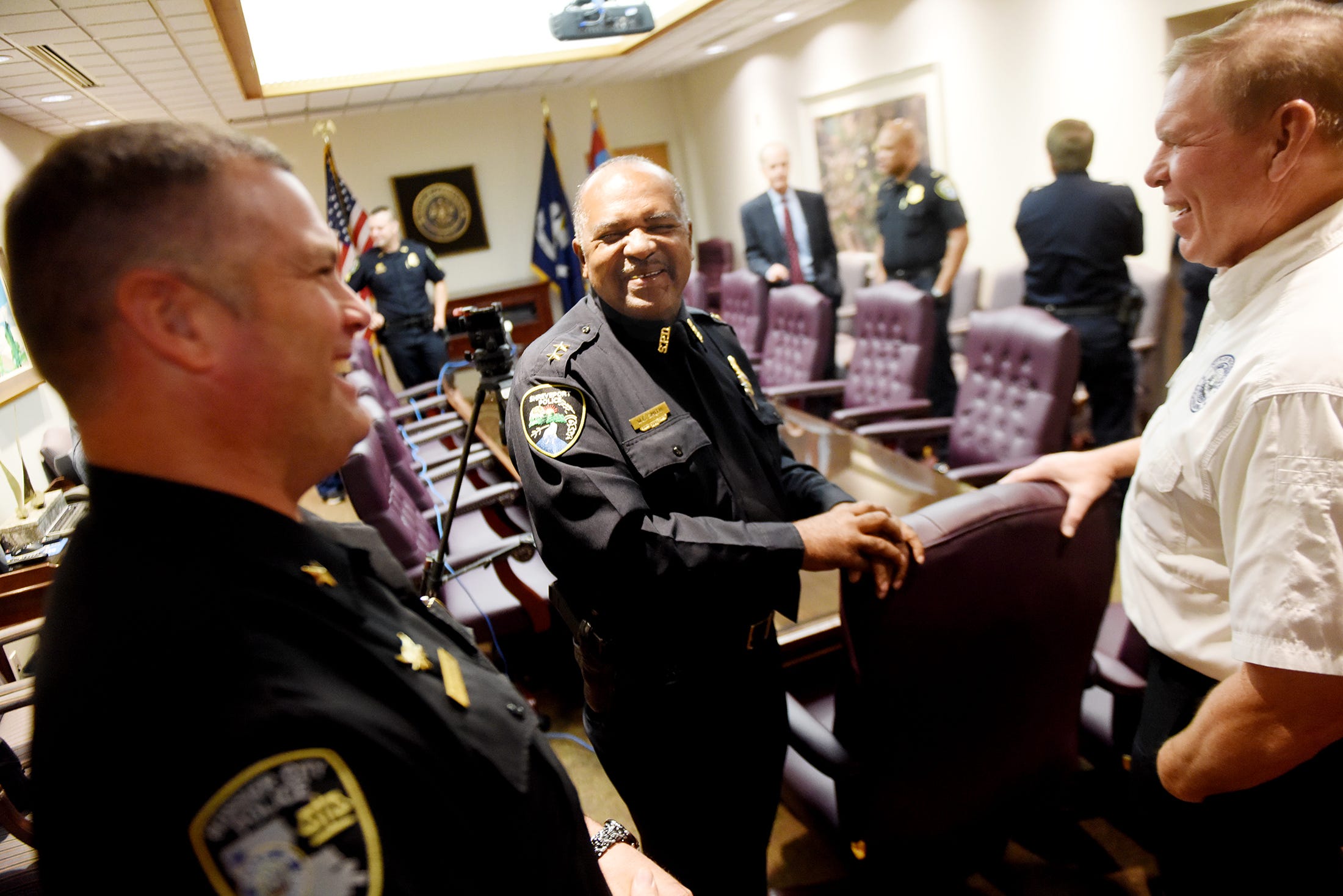 Shreveport Police traveled to Bossier City to meet the new Police Chief
