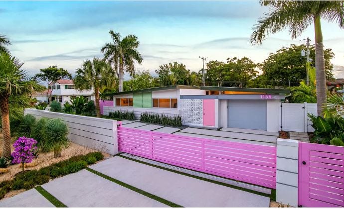 Real estate market in South Florida gets boost with pink home