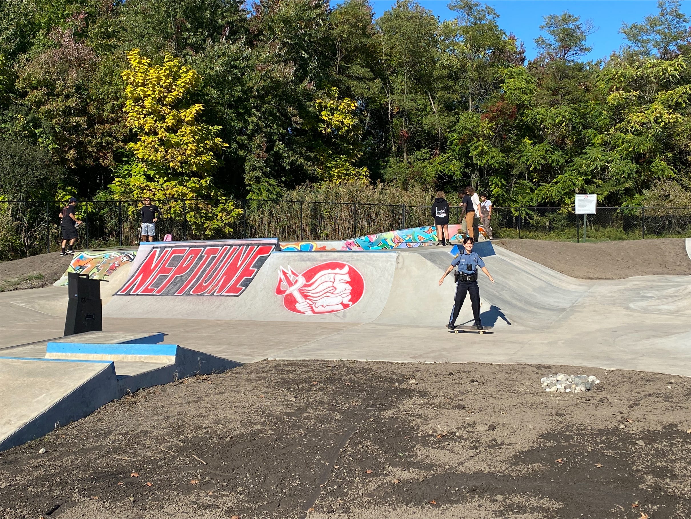 Neptune NJ skateboarding park reopens with new pump track