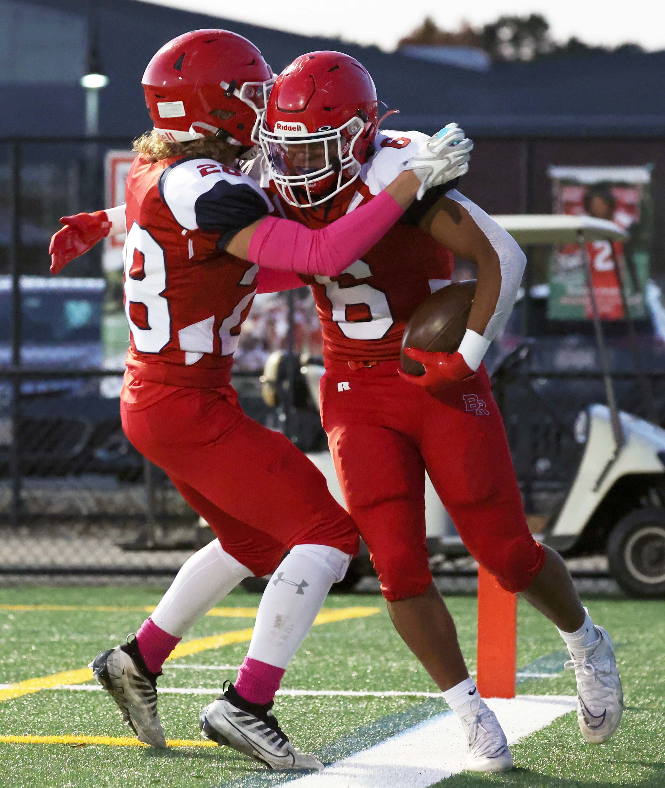 With 231 yards and 4 touchdowns, Dawson DuBose carried B-R Trojans