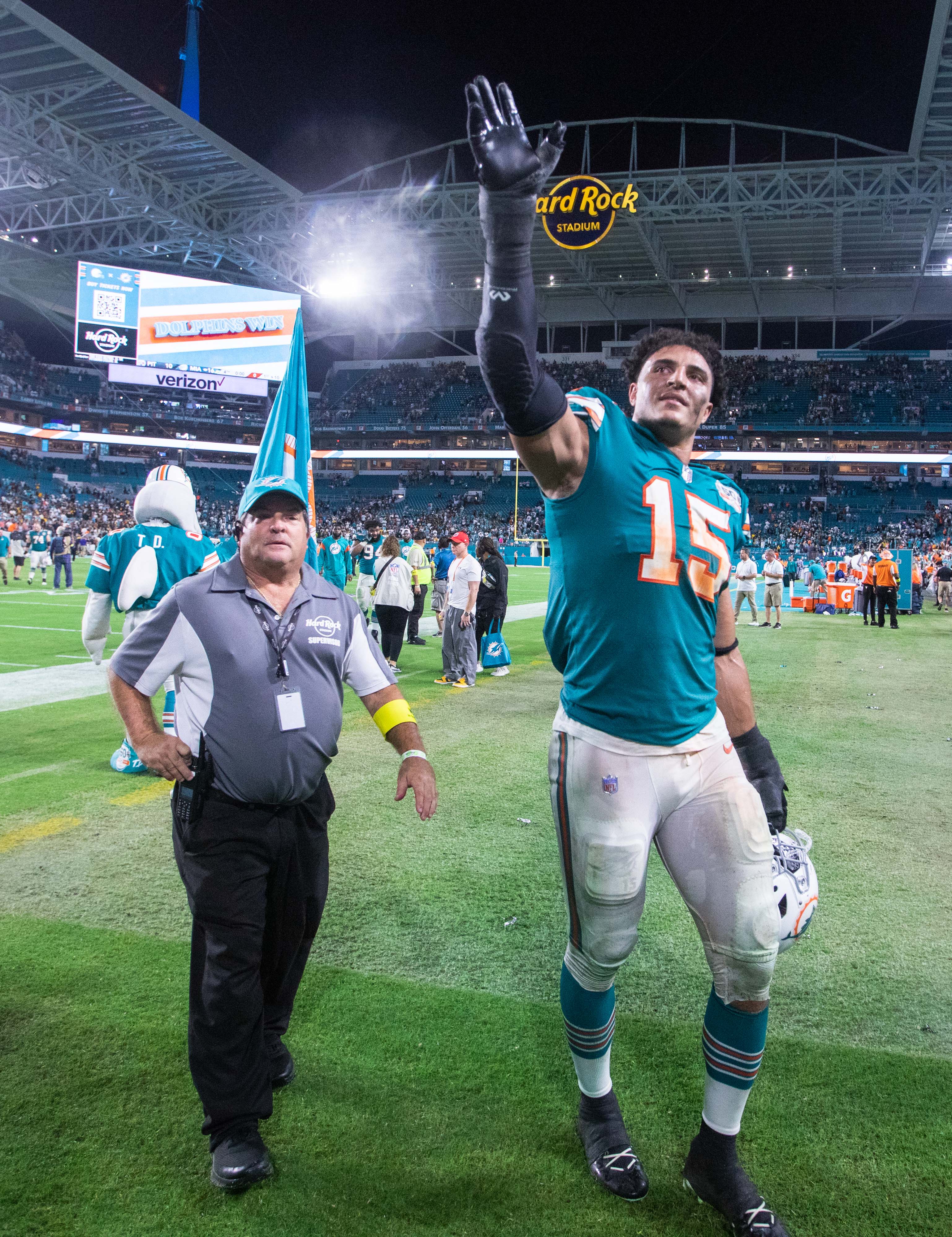 Miami Dolphins edge rusher Jaelan Phillips brings relentless energy