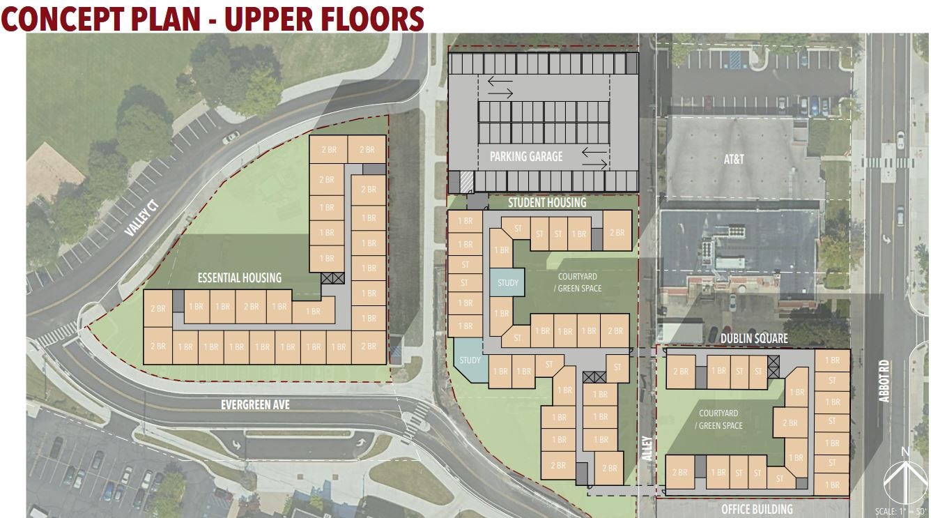 Dublin Square in East Lansing could get new life in 12-story high-rise