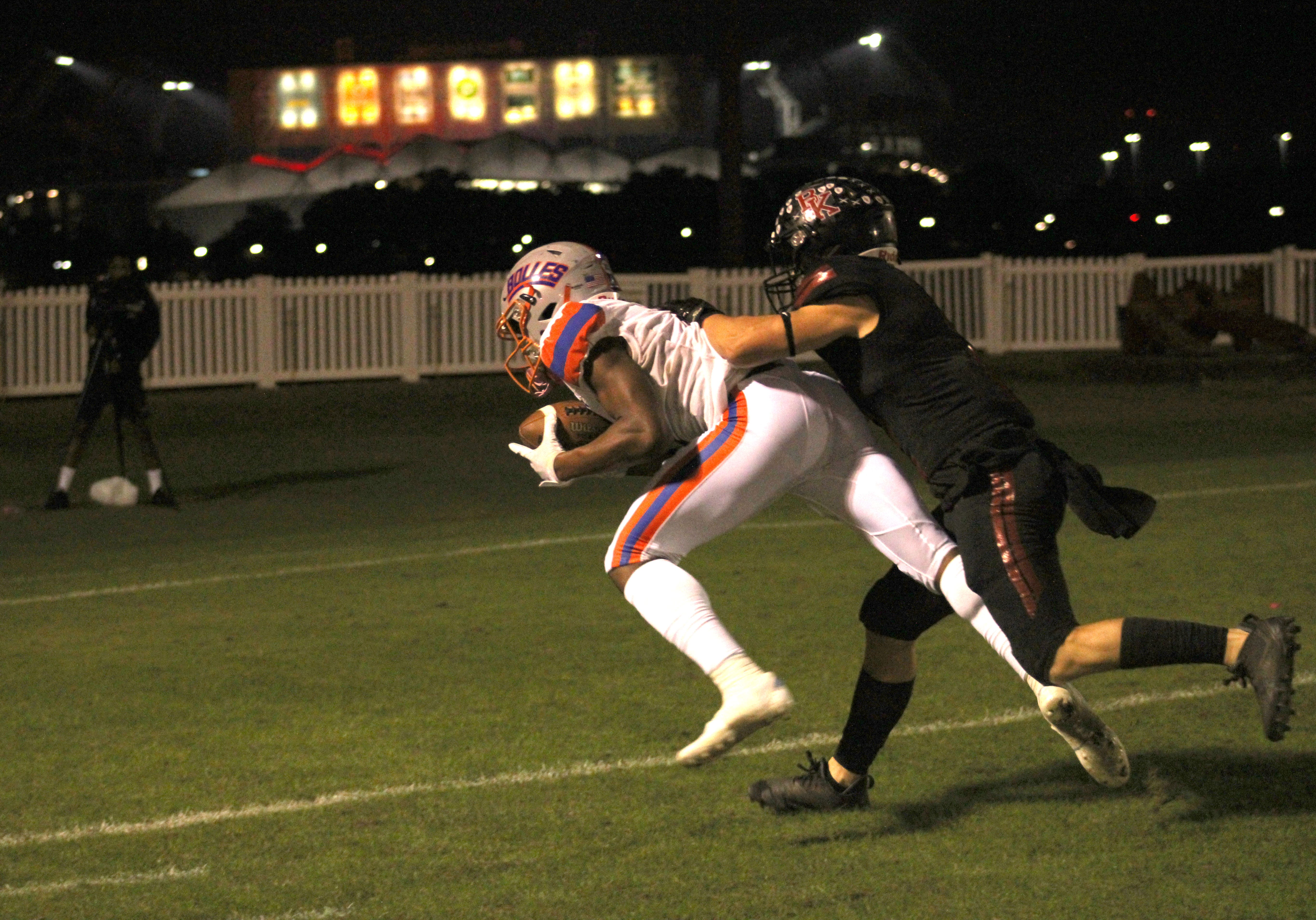 High school football: Rivals Bolles, Bishop Kenny play for district ...