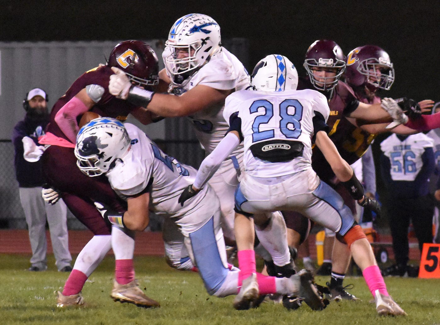 Despite strong first half, Joseph Case football falters to Seekonk