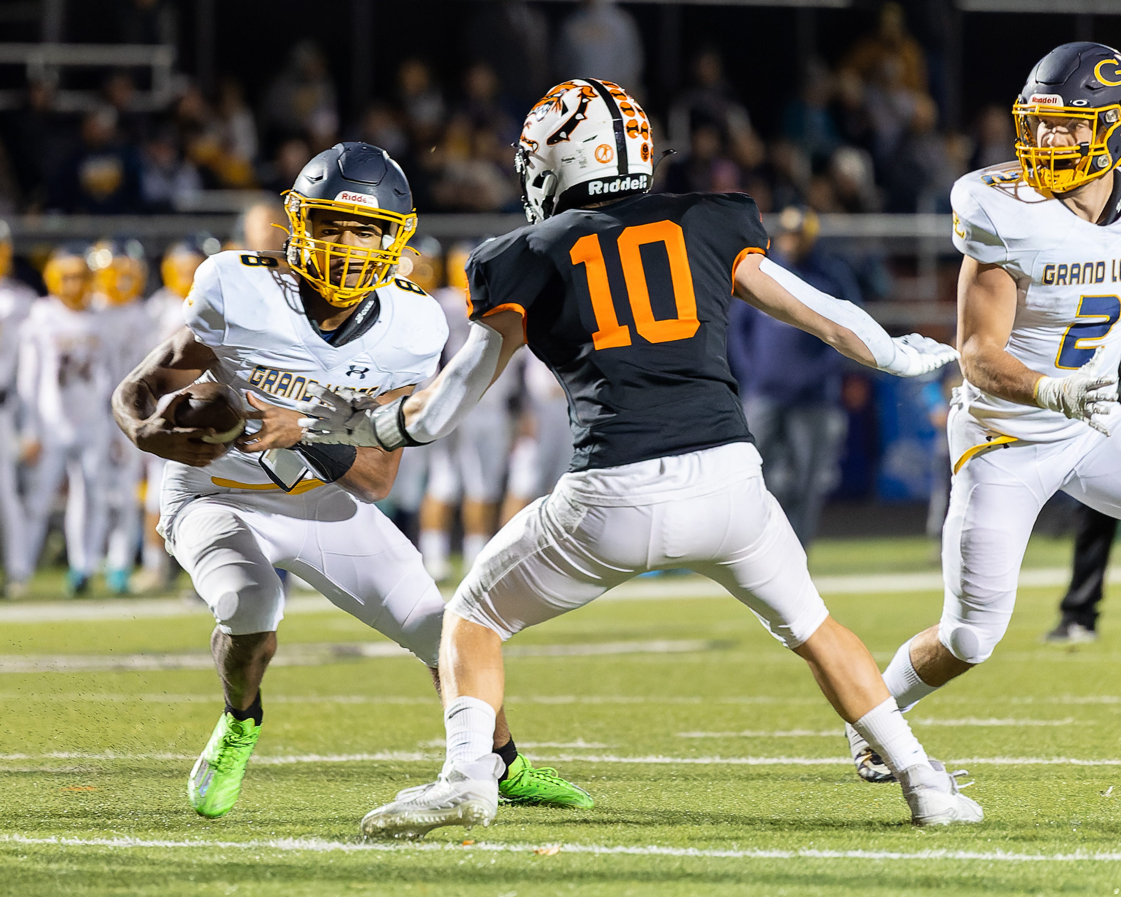 Grand Ledge ends Brighton's football season in first round of playoffs