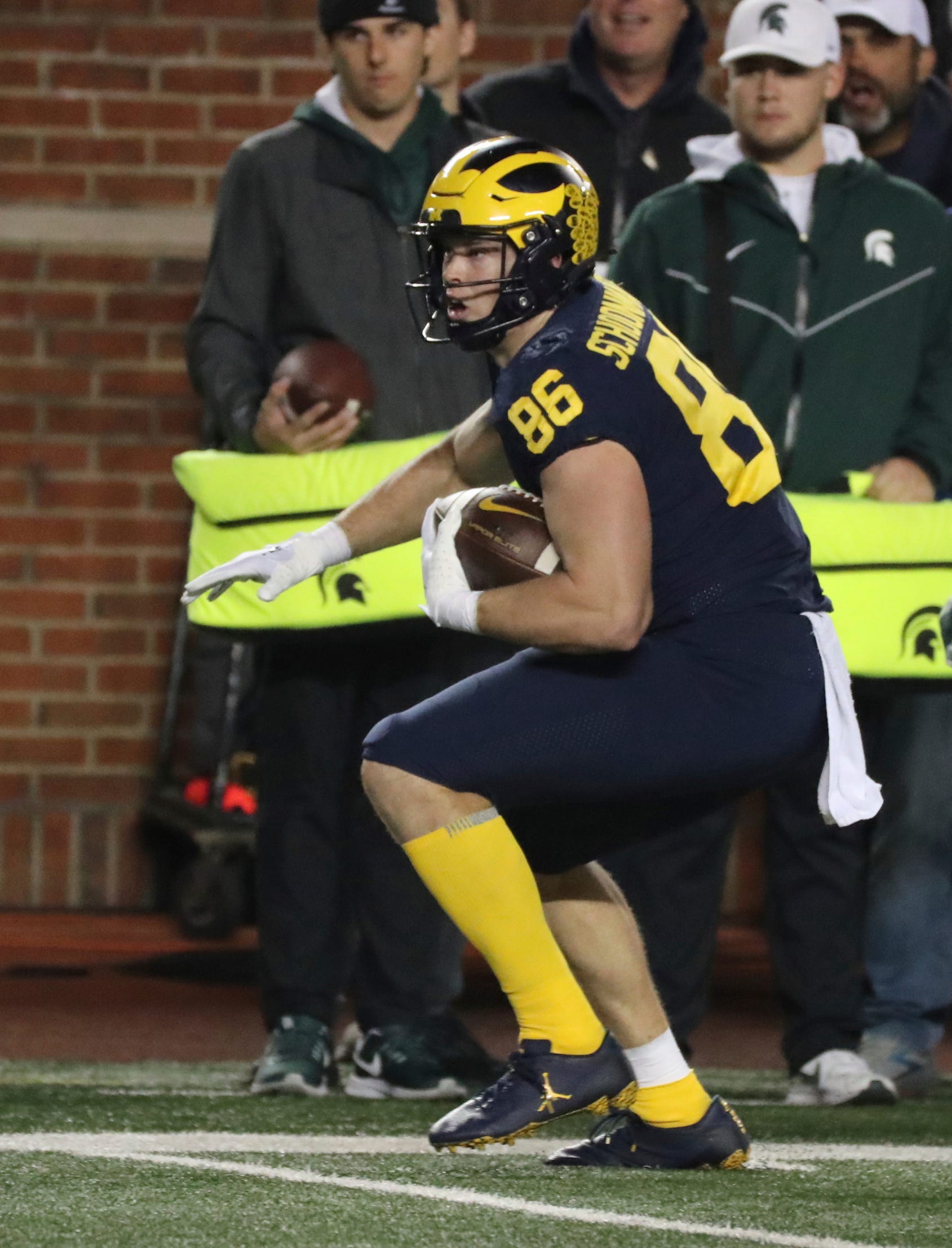 Michigan football without TE Luke Schoonmaker vs. Nebraska