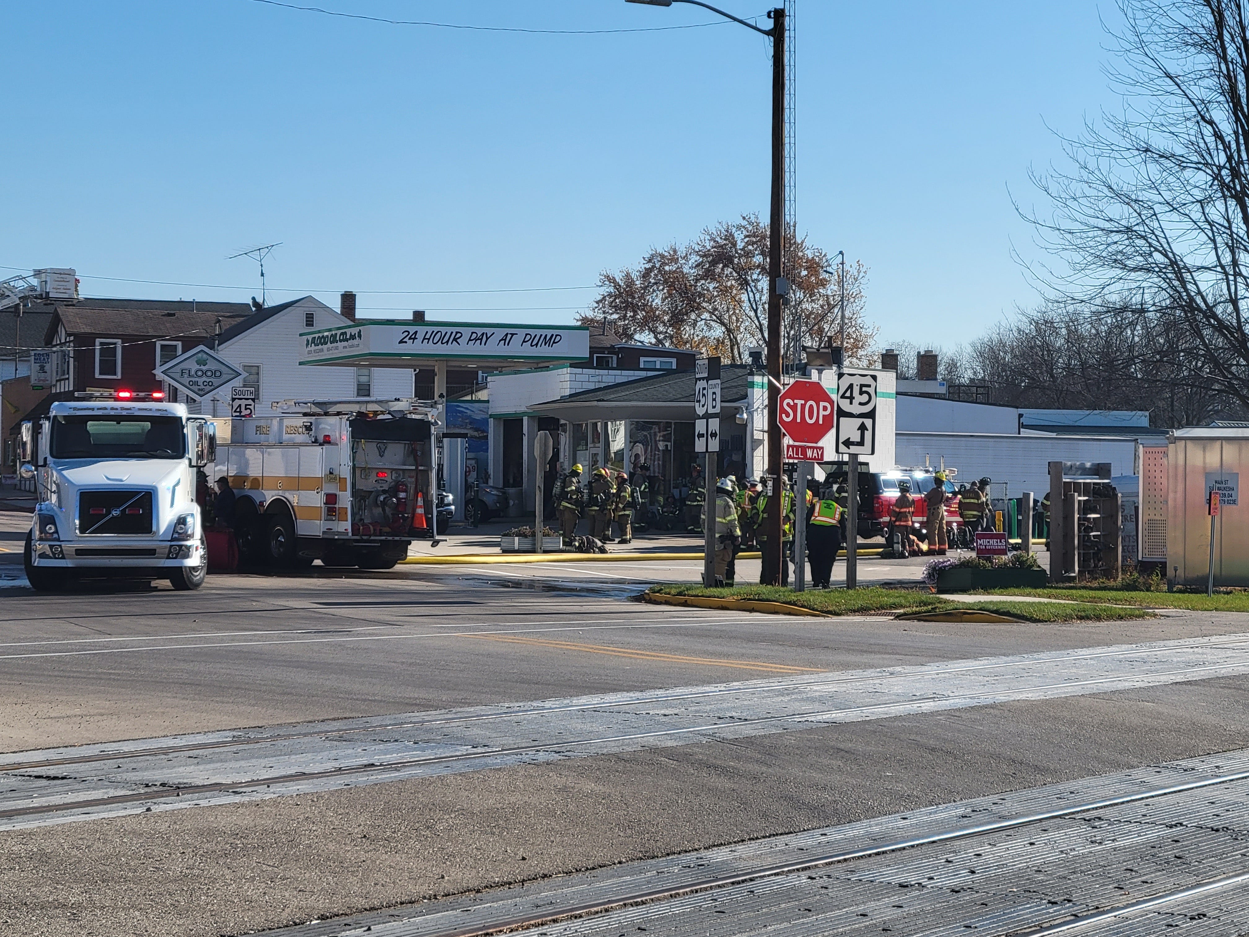 Fond du Lac County fire departments respond to Eden Meat Market fire
