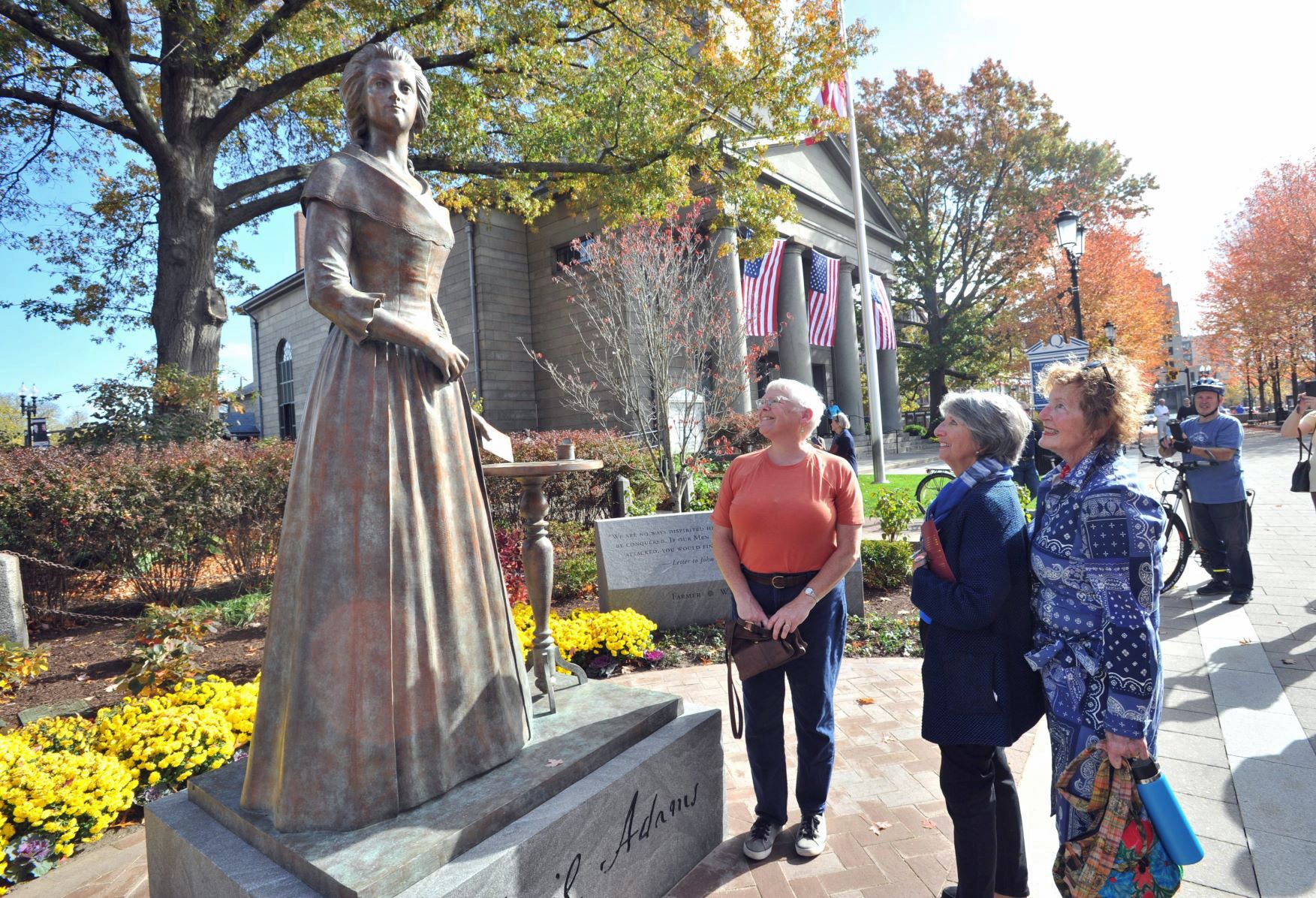 Abigail Adams statue now graces Quincy's Hancock Adams Common