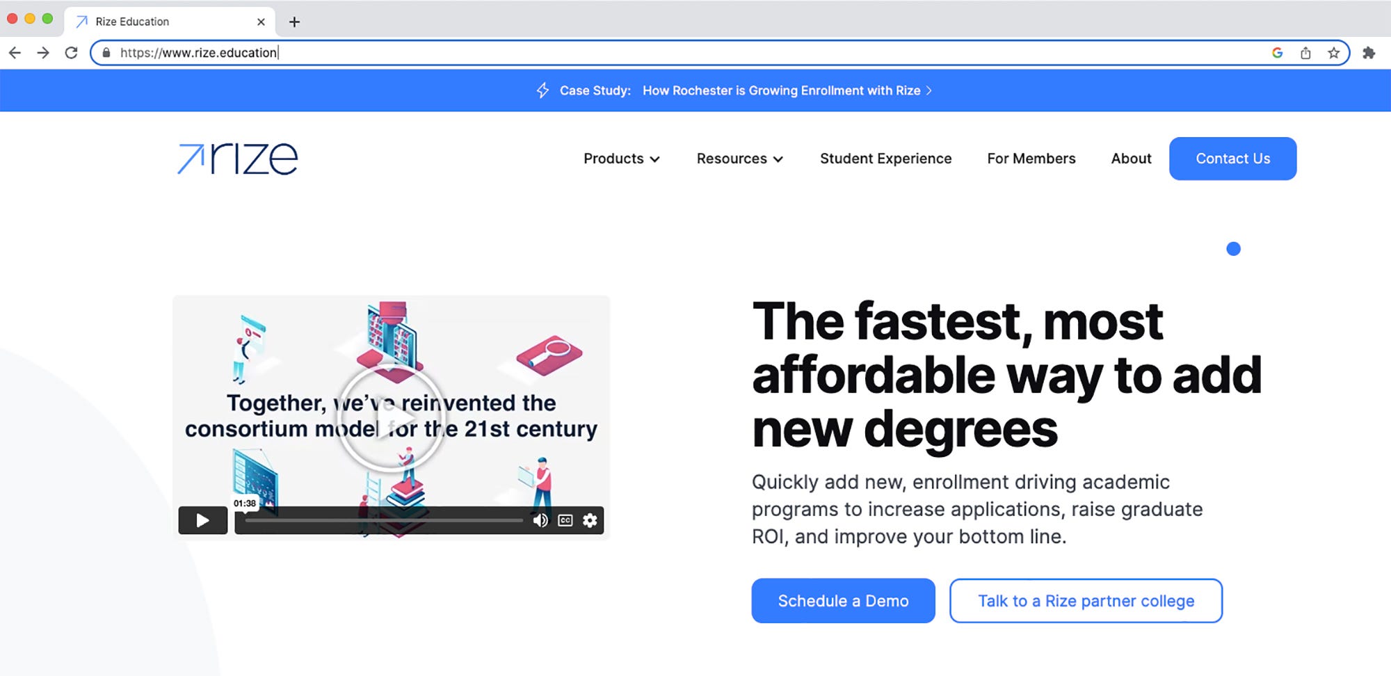 Adrian College looks to Rize, a company co-owned by president