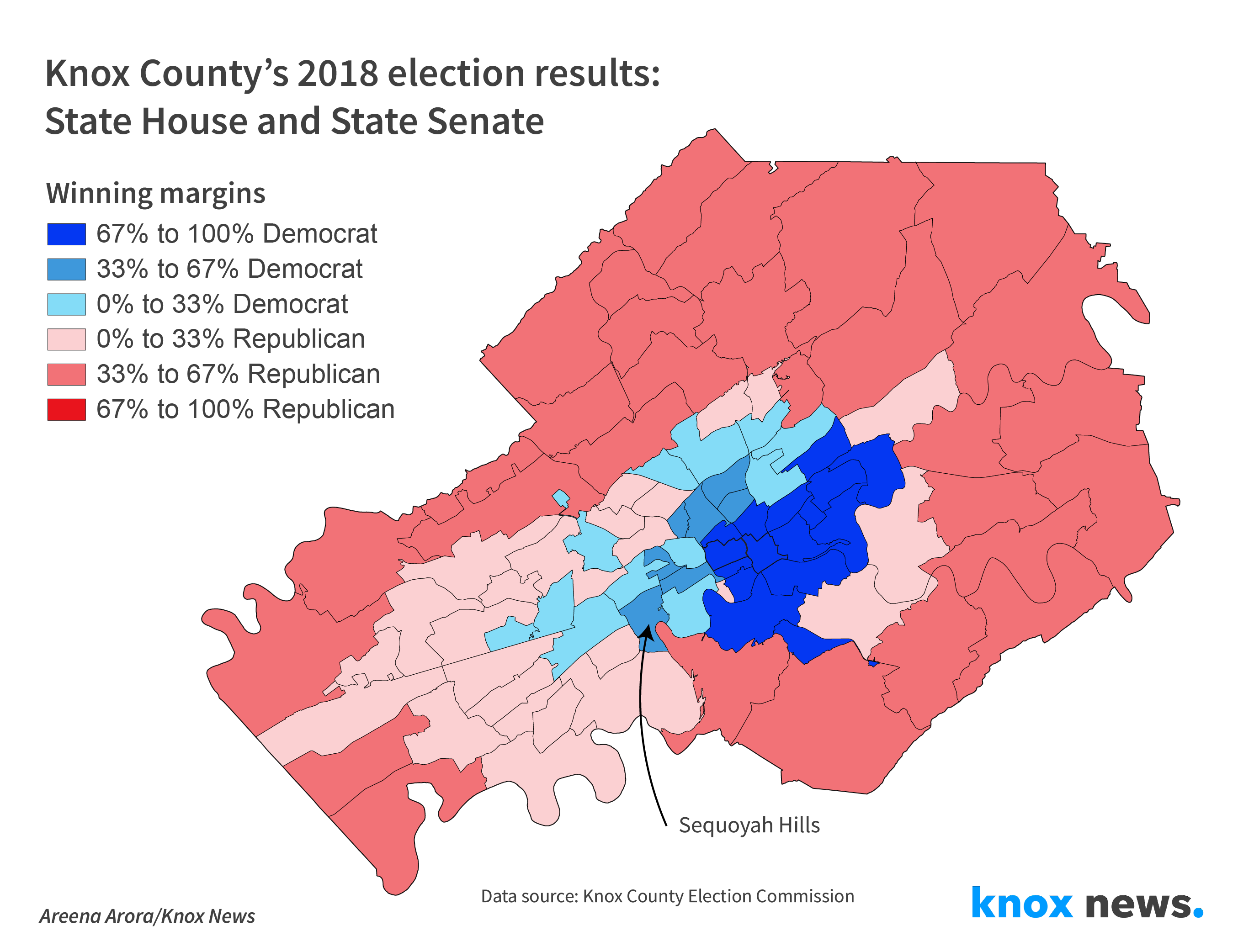Election maps show Knox County is turning bluer, year by year
