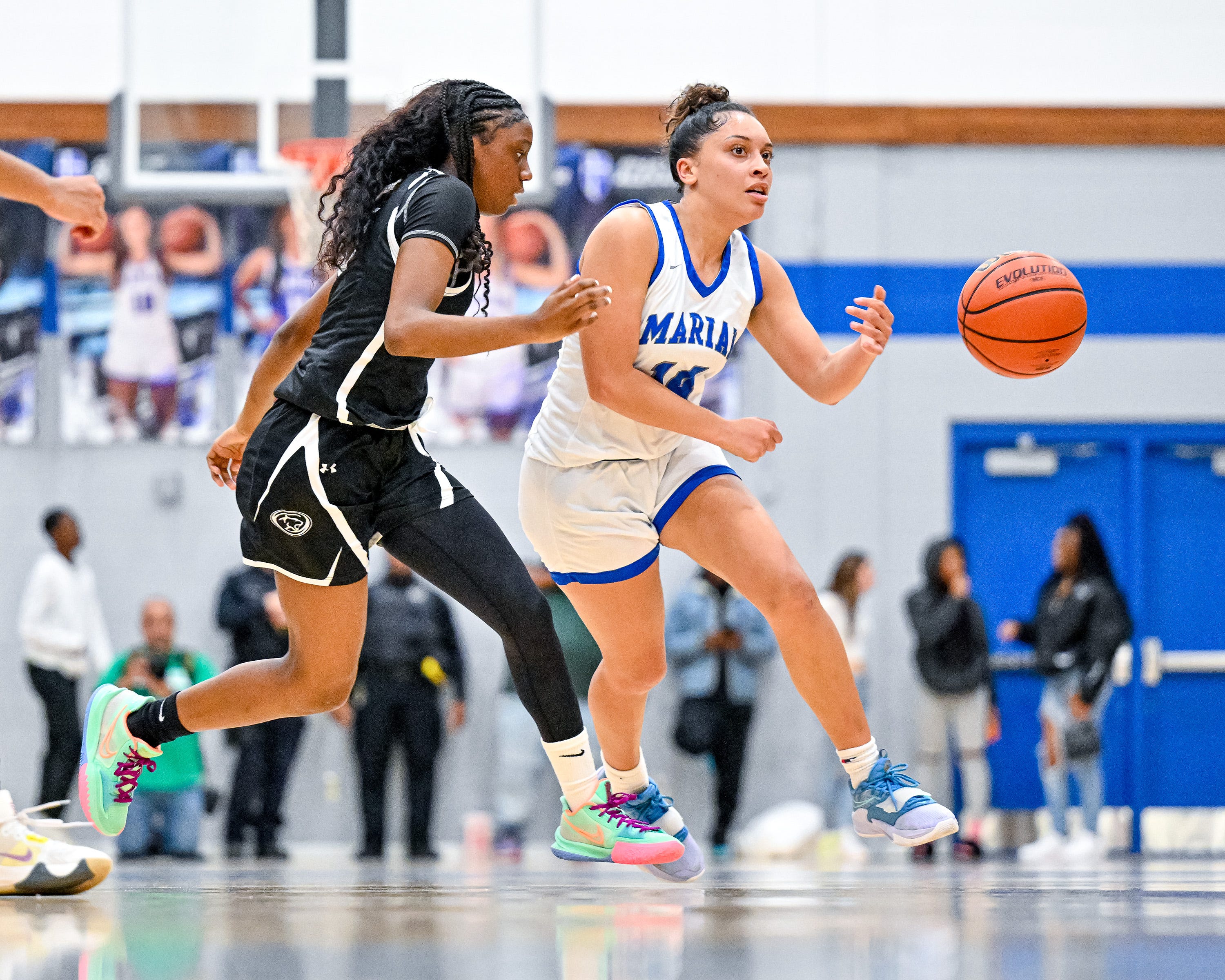 The Washington girls basketball team rolled past Marian Friday night