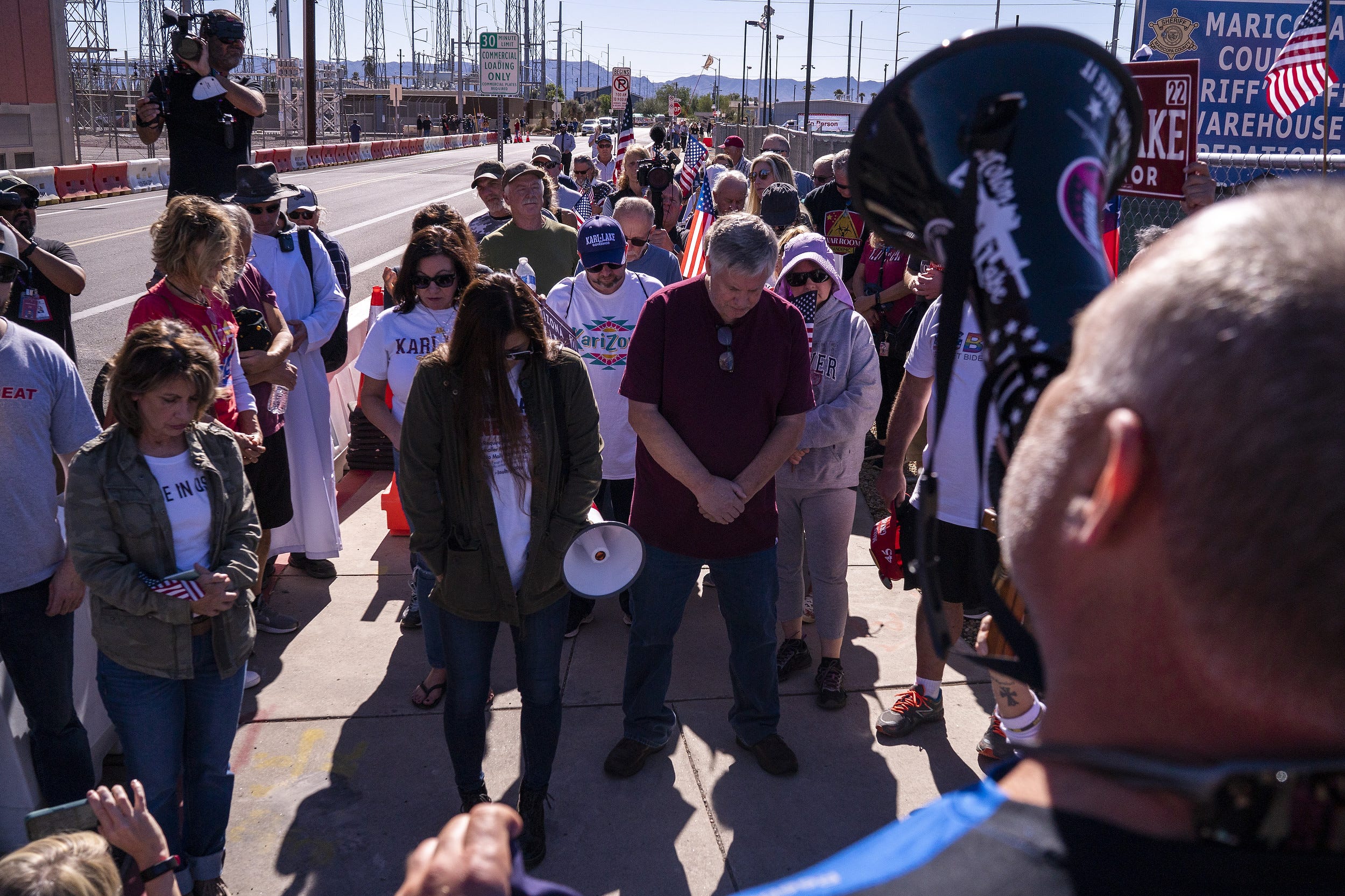 Demonstrators in Phoenix protest county's voting tabulation process