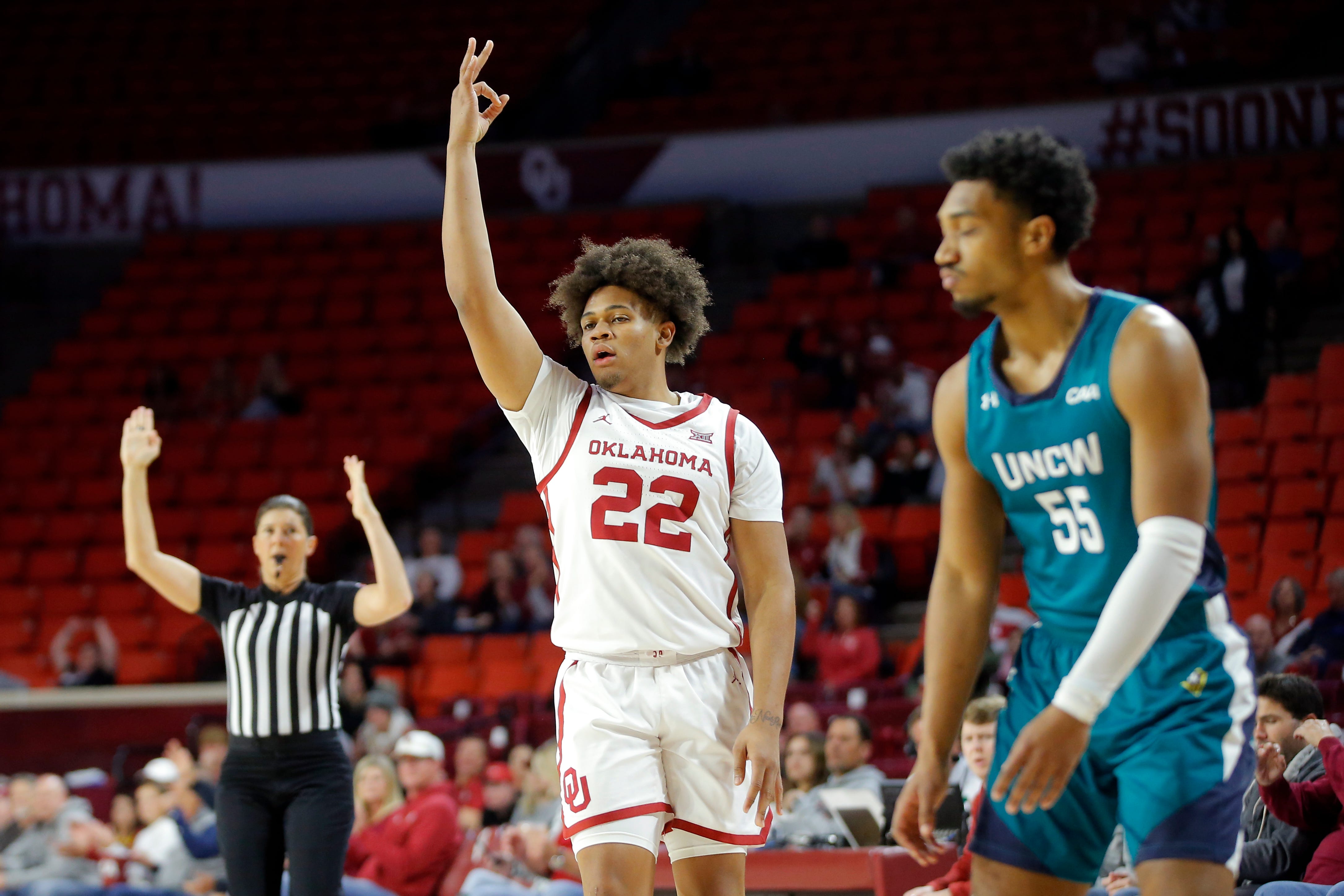 OU men's basketball: Sooners use 3-point barrage to top UNC Wilmington