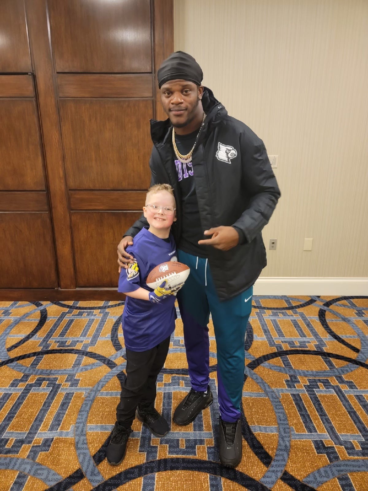 Lamar Jackson and Landon Berry: Story of viral moment with young fan
