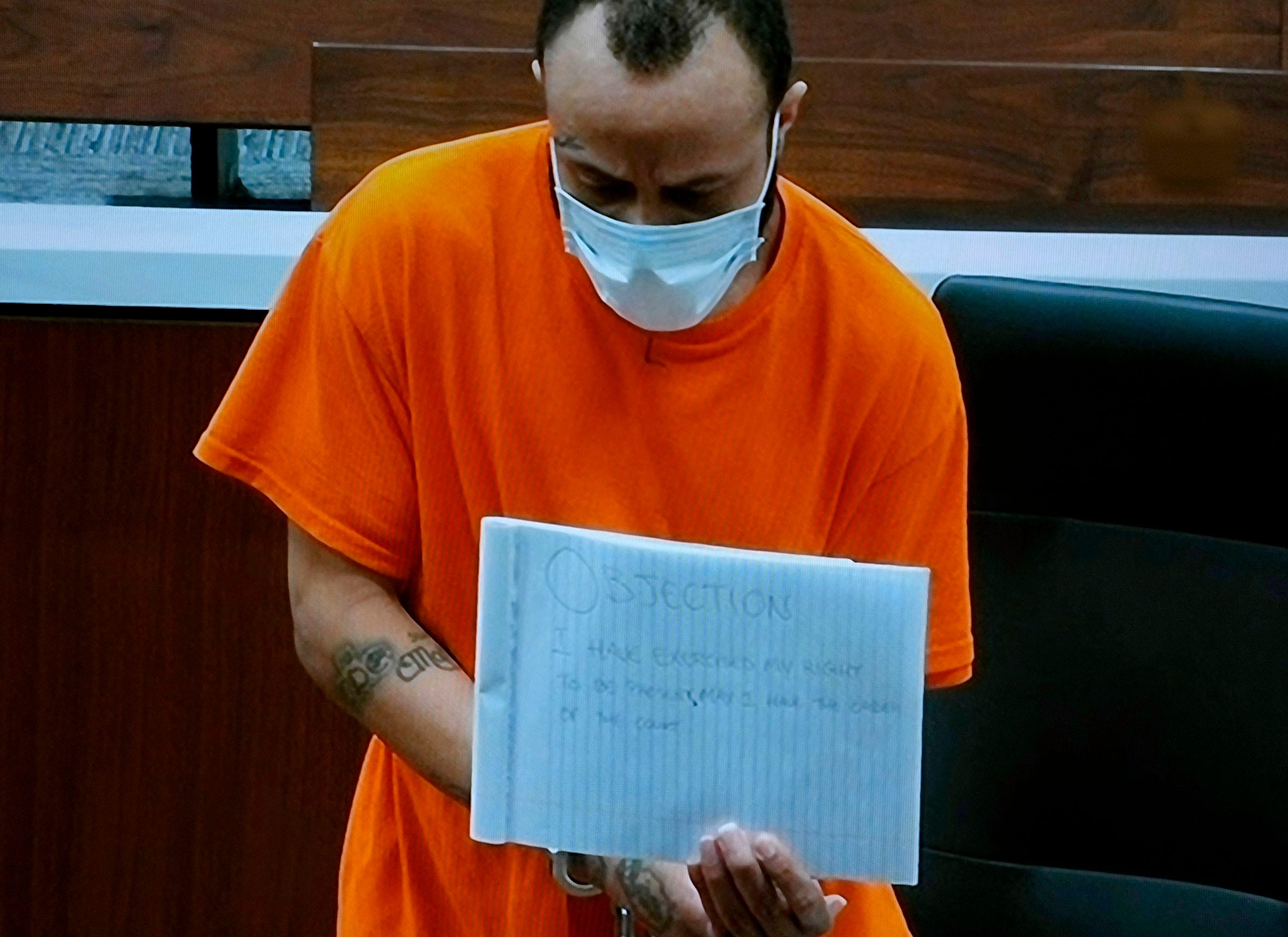 his objection sign, but i cant read it : r/DarrellBrooksJr