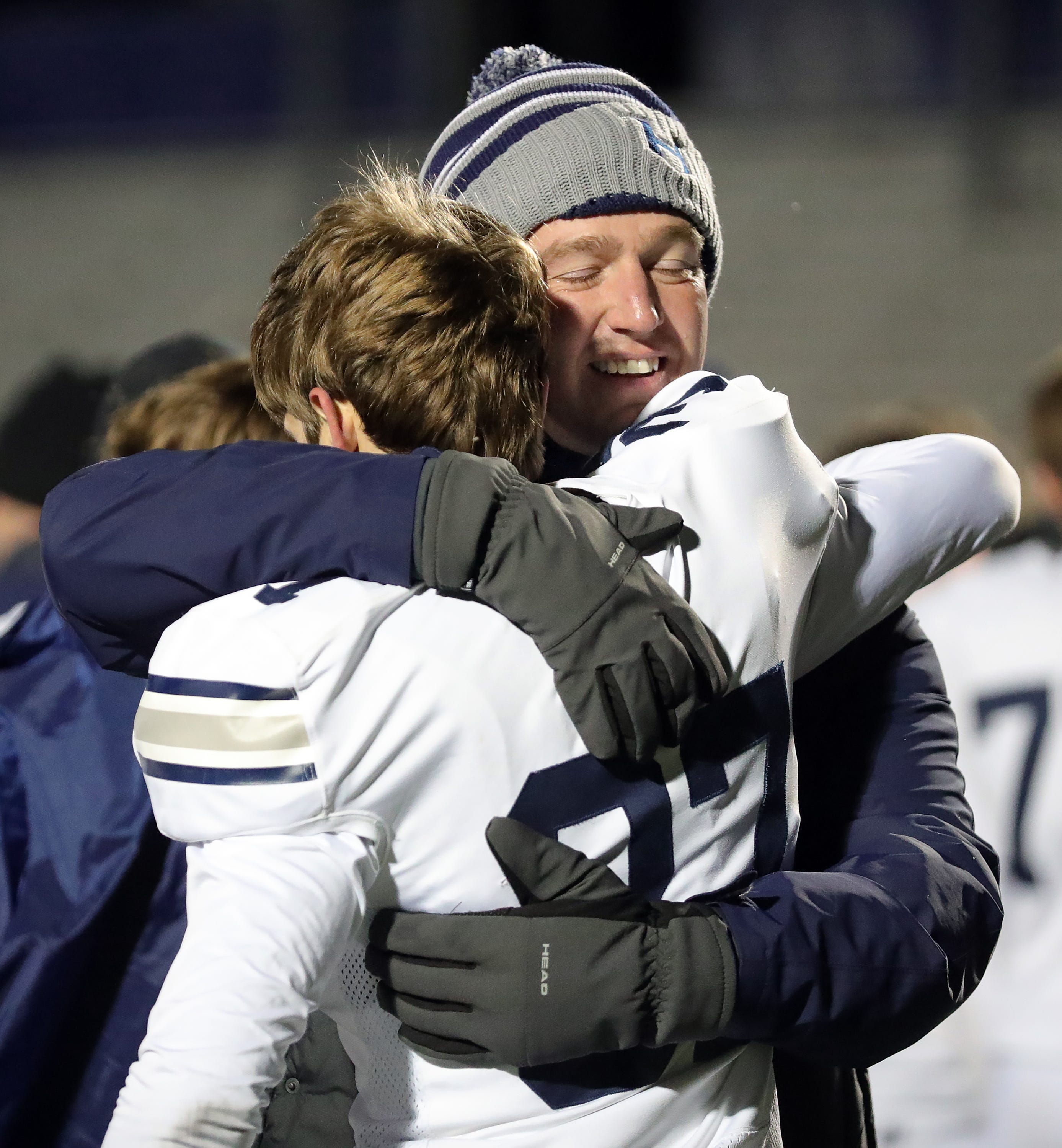 Hudson football comes through tears, smiles after season ends