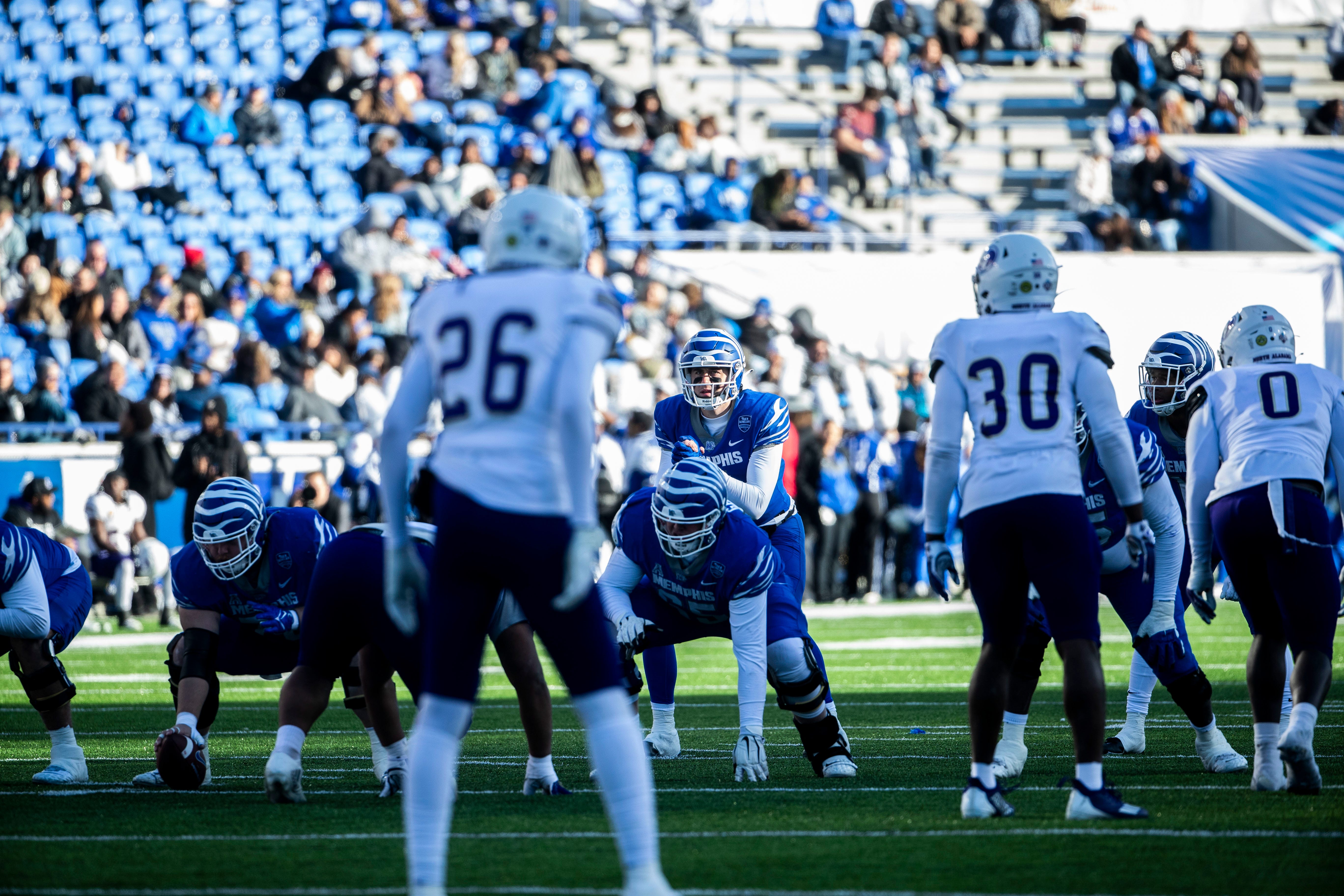Memphis football bowl eligible with shutout win over North Alabama