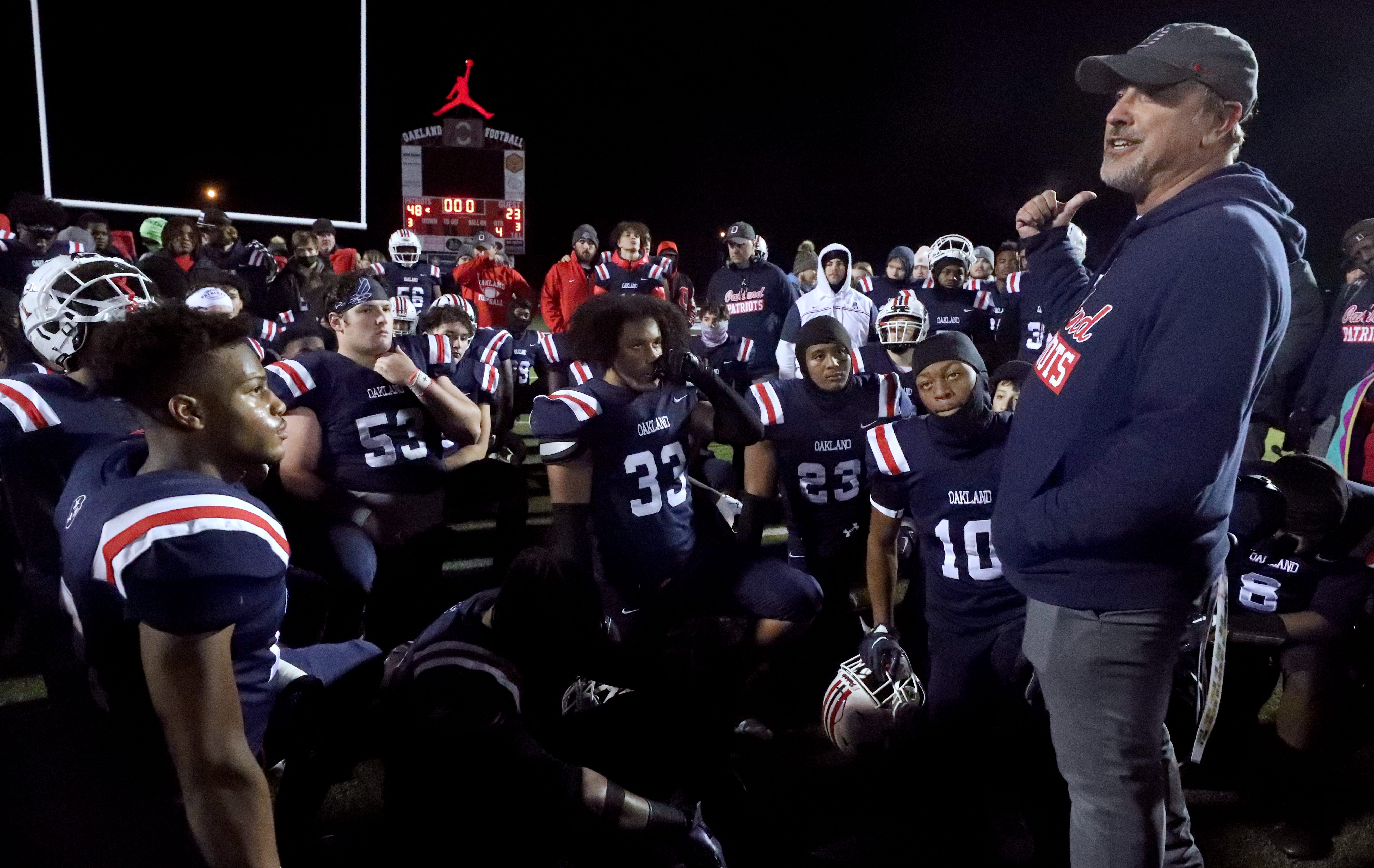 Oakland football coach Kevin Creasy driven by competitiveness