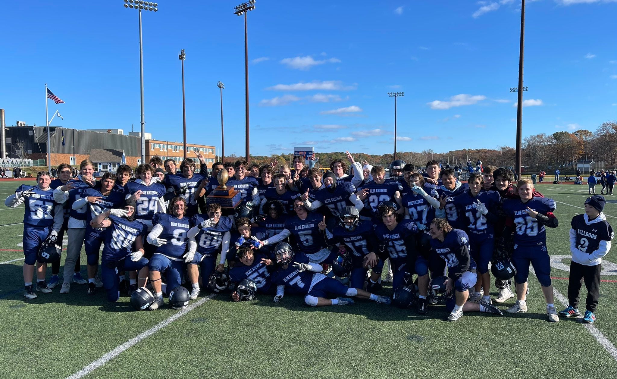 Sandwich High football seniors star as Blue Knights beat Mashpee