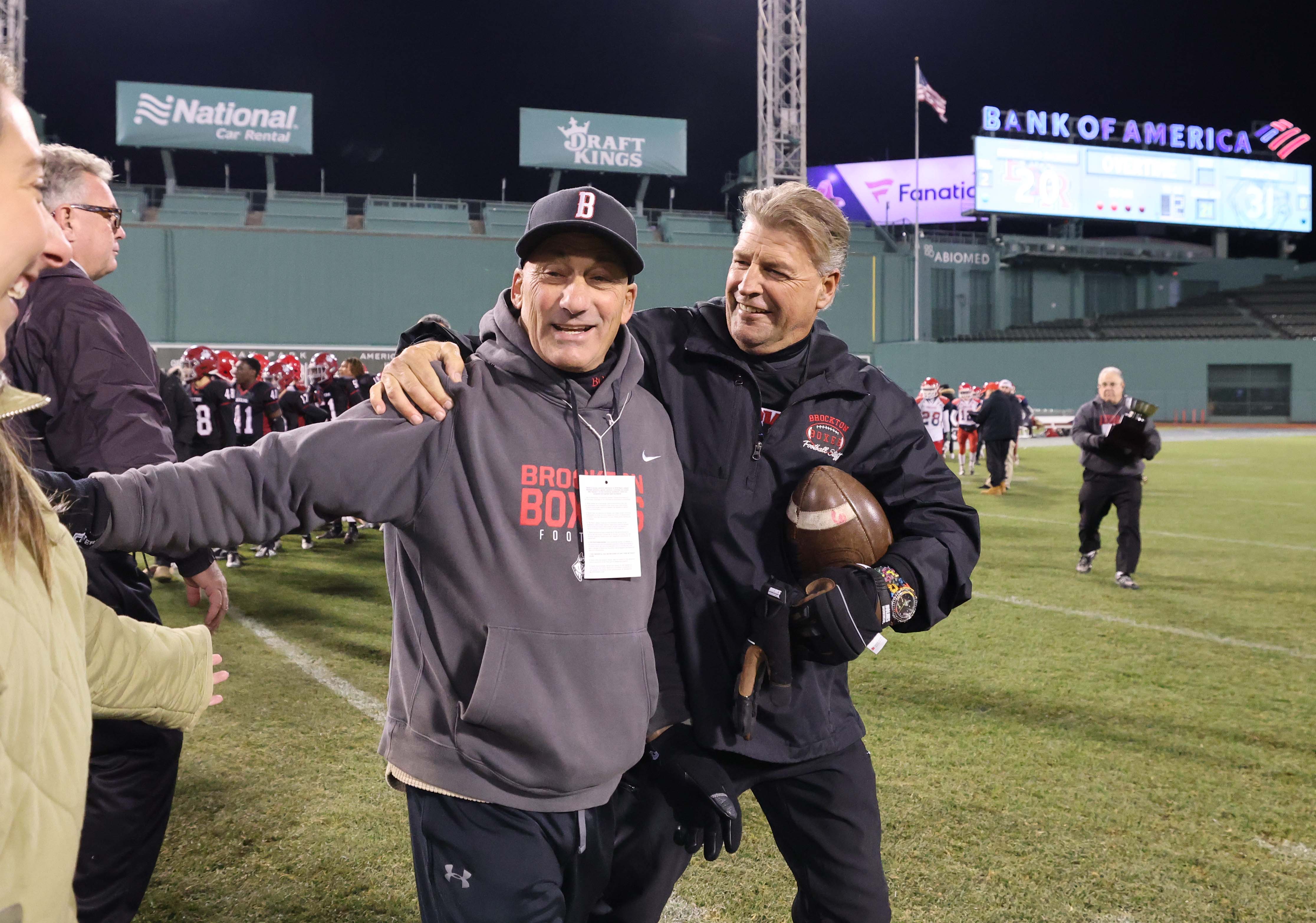 Peter Colombo caps career with Brockton football win at Fenway Park