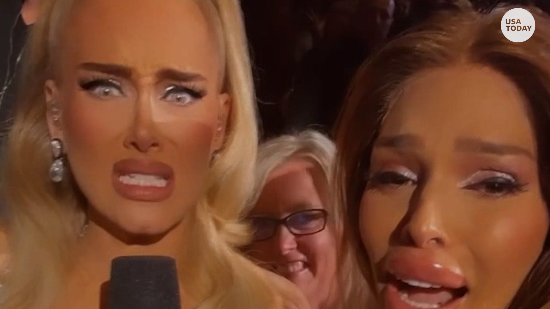 Adele shocked by fan's Instagram filter during video selfie