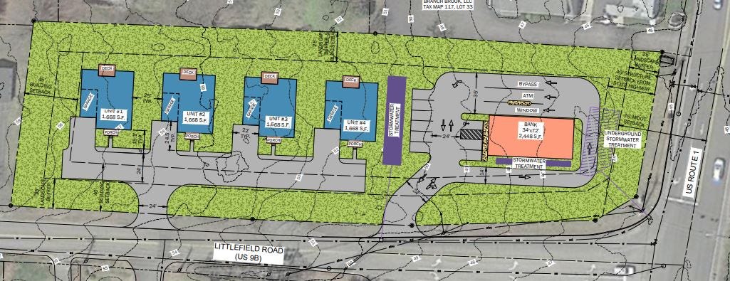 New bank, homes proposed near Route 1 intersection in Wells, Maine