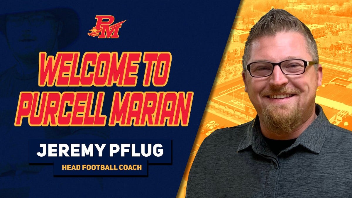 Jeremy Pflug leaves Woodward to lead Purcell Marian football