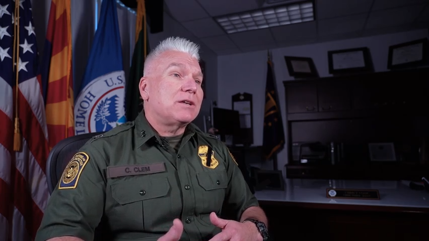 US Border Patrol Yuma Sector Chief Chris Clem on Immigration at border