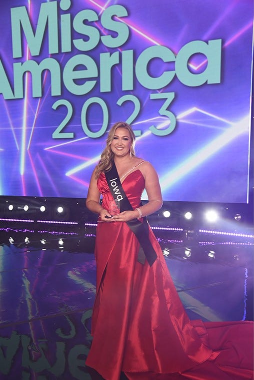 Miss Iowa wins Social Impact Award at Miss America pageant