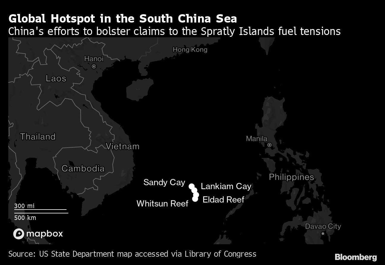 China accused of building on unoccupied reefs in South China Sea