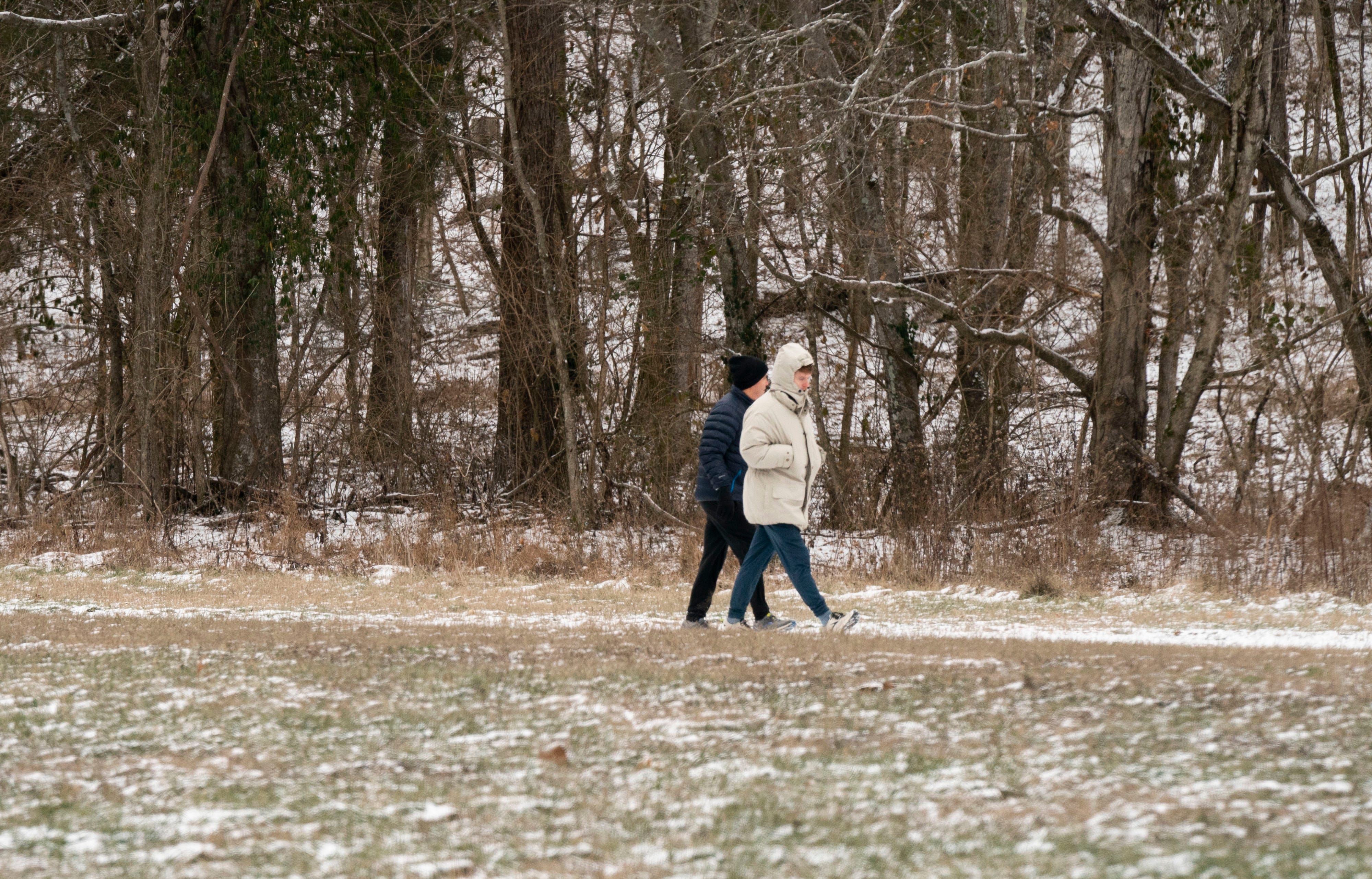 Tennessee snow fall totals: How much did Nashville area get on Monday