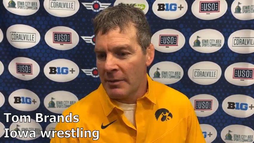 Iowa coach Tom Brands on the Hawkeyes' performance at Soldier Salute