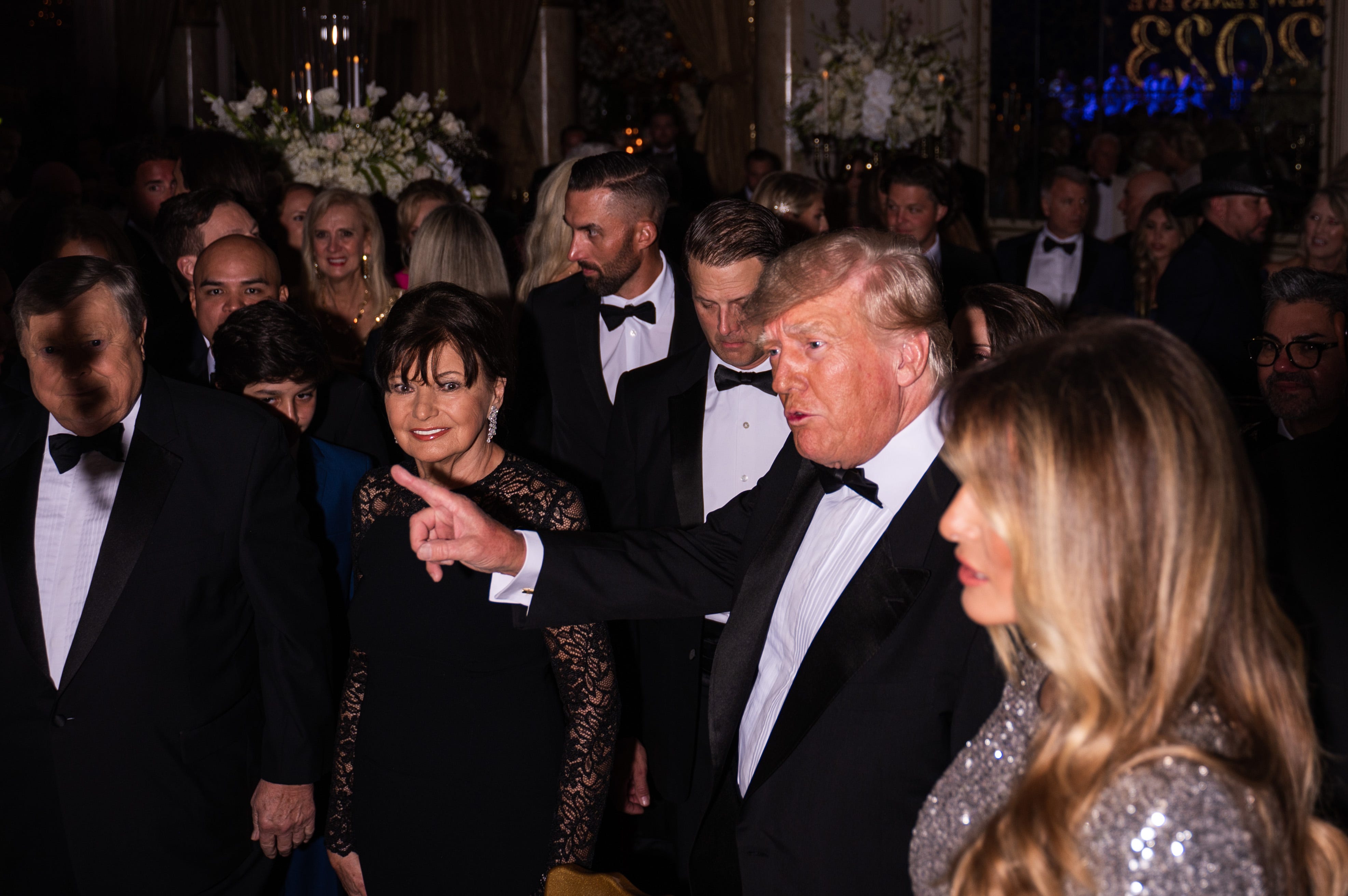 Donald Trump held his annual New Year's Eve party at Mar-a-Lago.