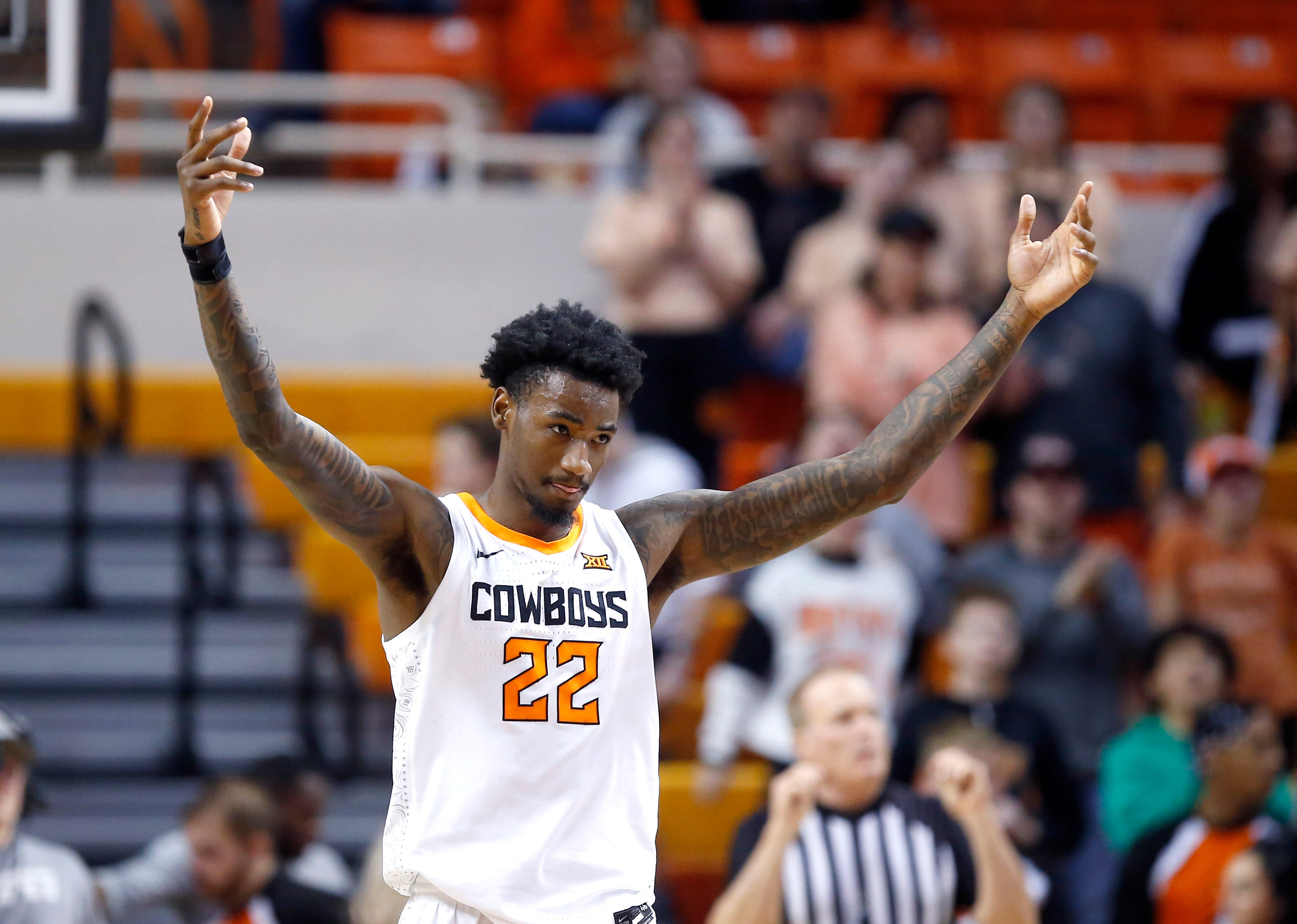 Oklahoma State basketball beats West Virginia in front of Marcus Smart