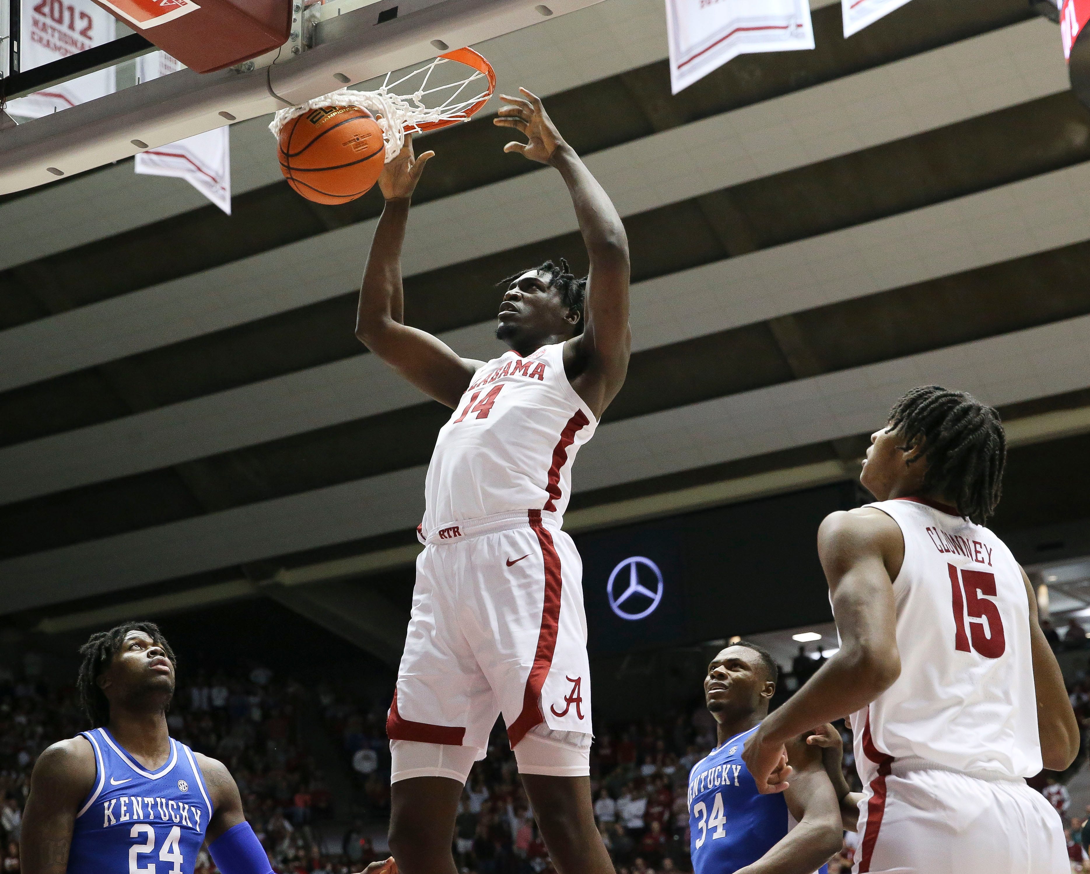 Oscar Tshiebwe: Kentucky star shut down by Alabama basketball, Bediako