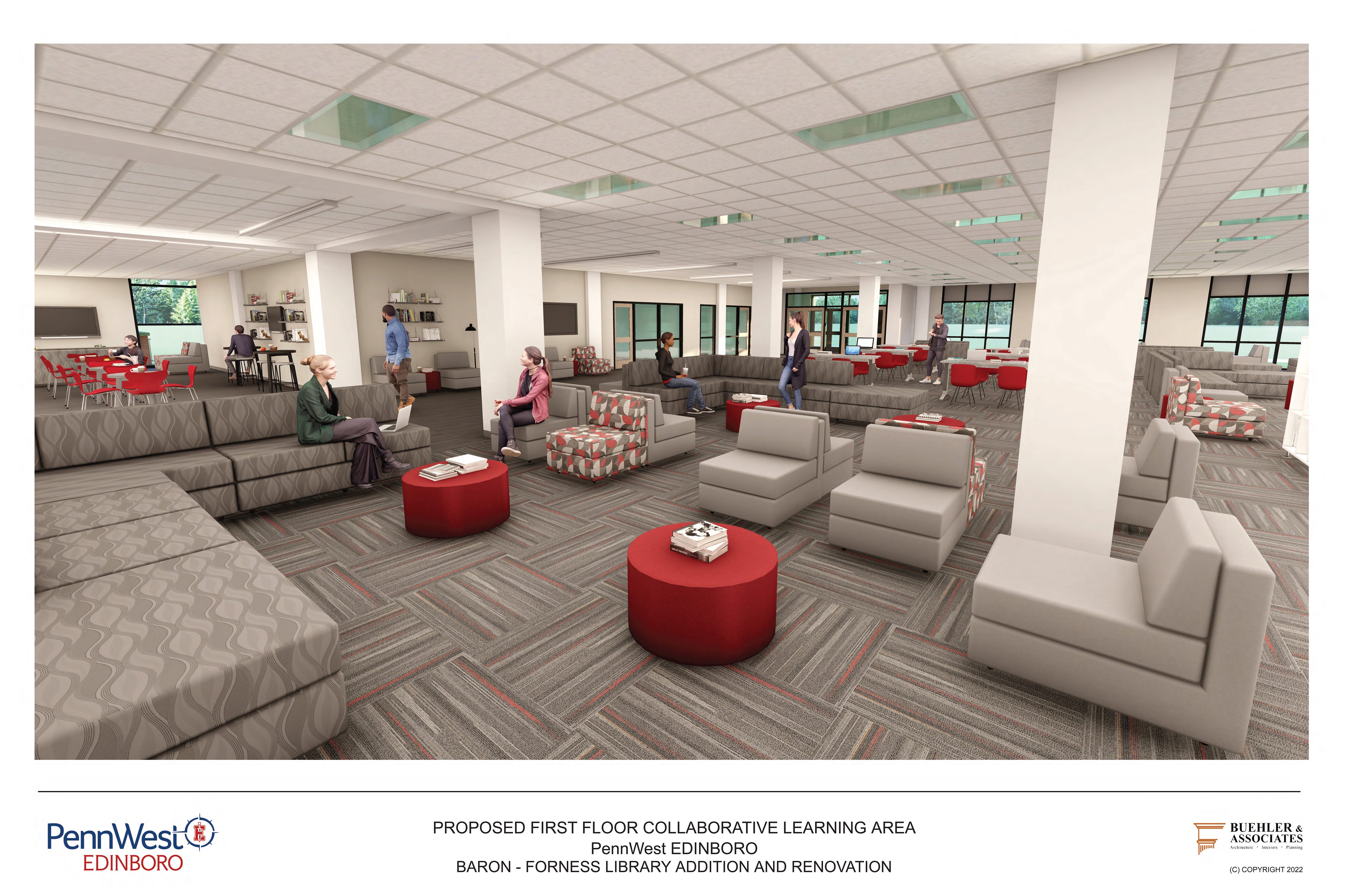 Renovations to Edinboro's Baron-Forness Library enter the home stretch