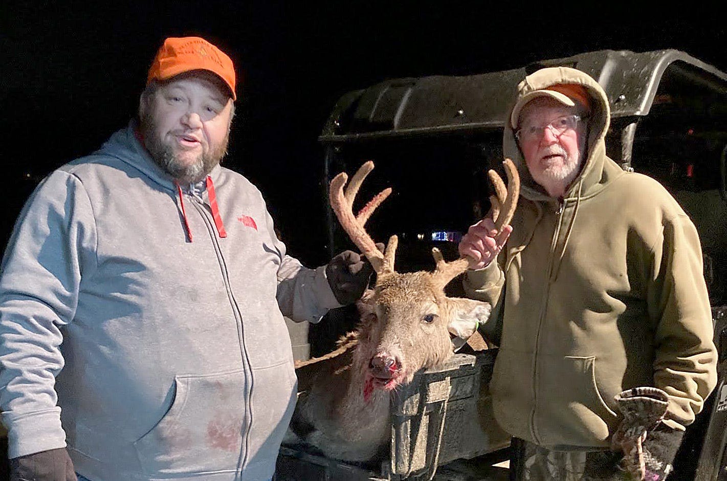 Hunter gets deer with velvet rack during Pennsylvania's rifle season