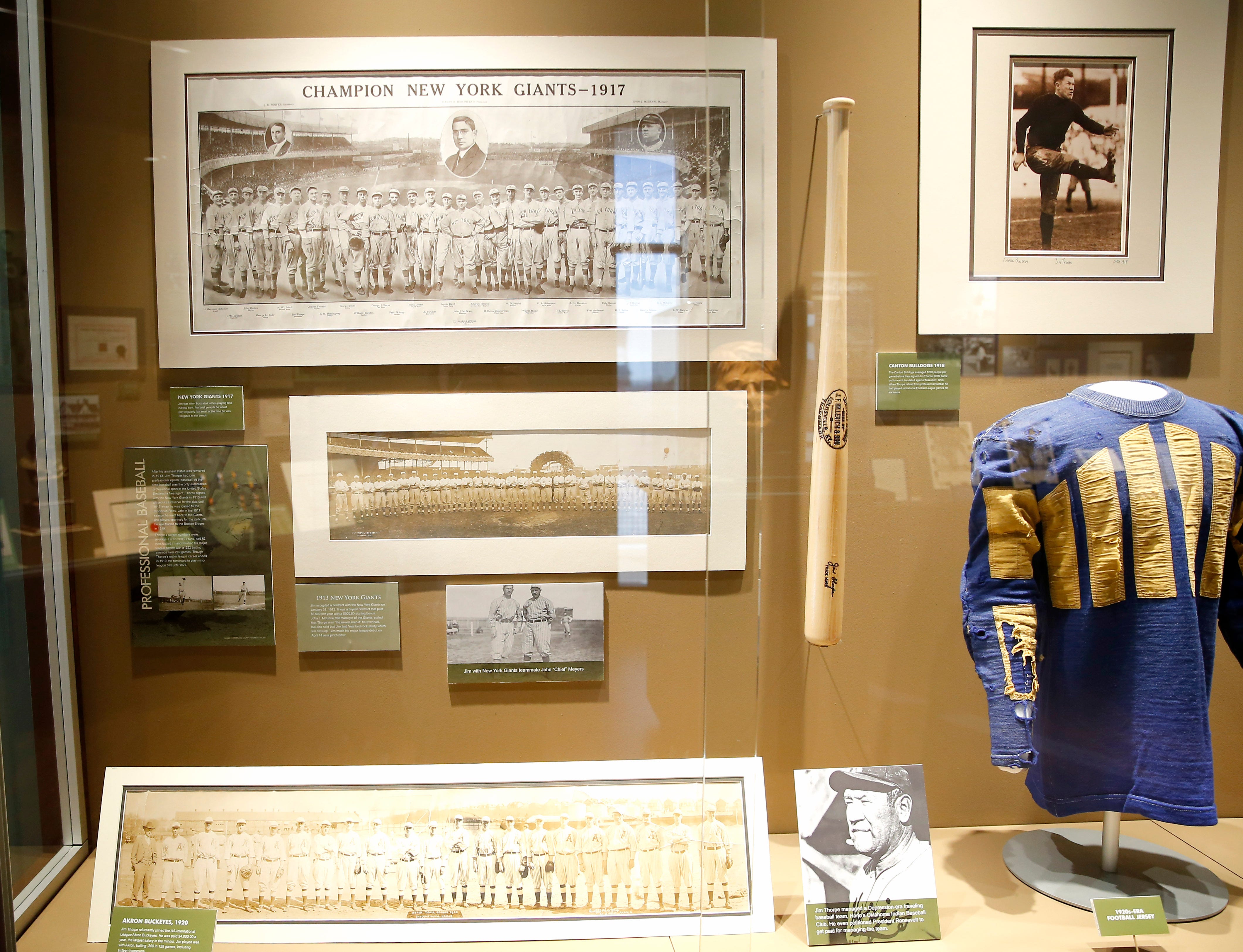 Jim Thorpe museum display includes Native American boarding schools